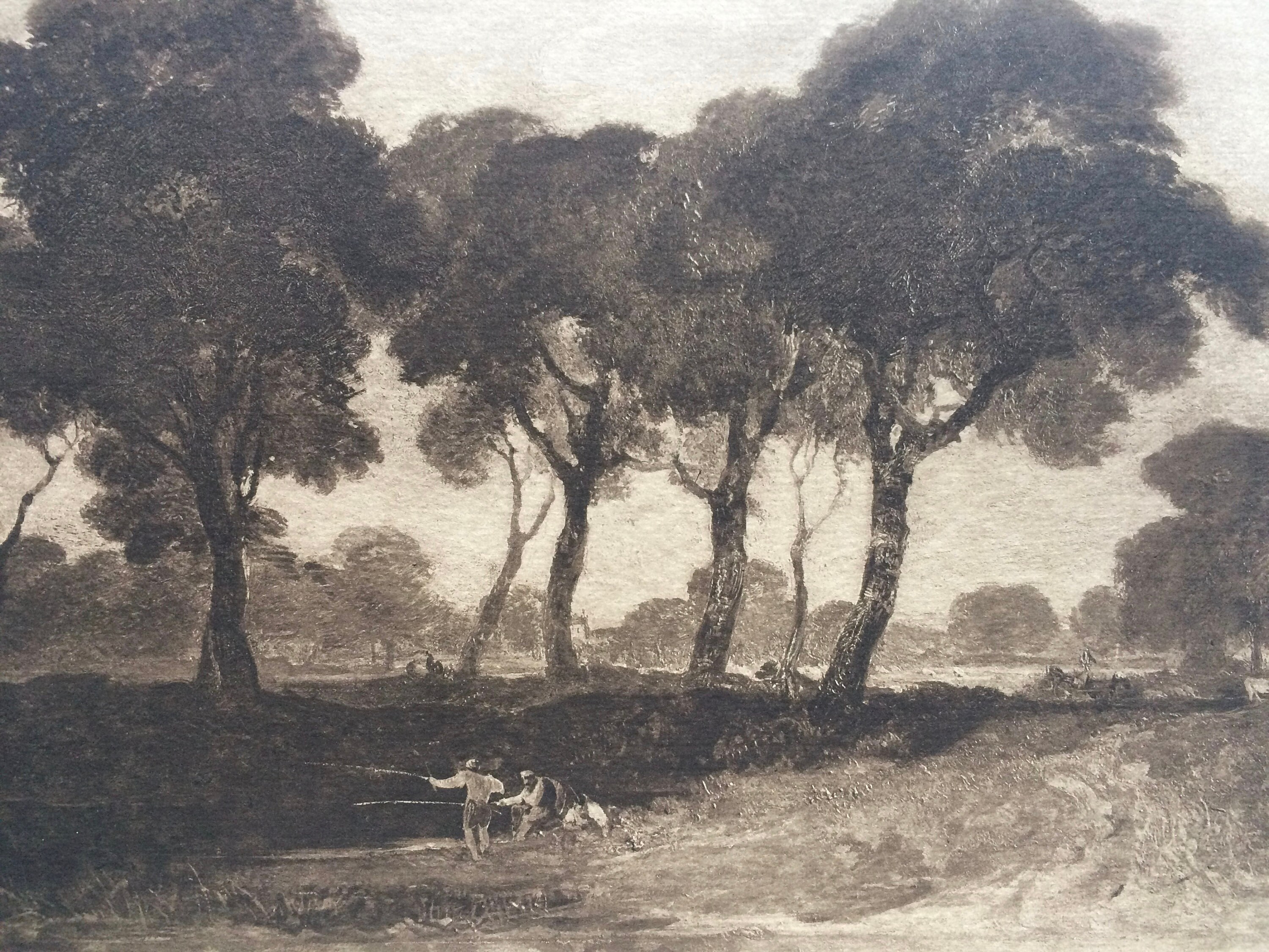 1902 Clapham Common by Turner Original Antique Matted Photogravure ...