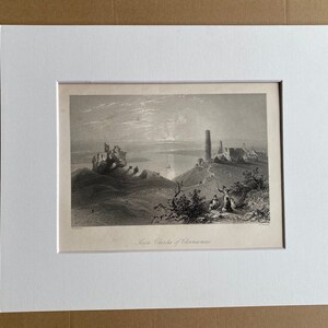 1840 Seven Churches of Clonmacnoise Original Antique Engraving - County ...