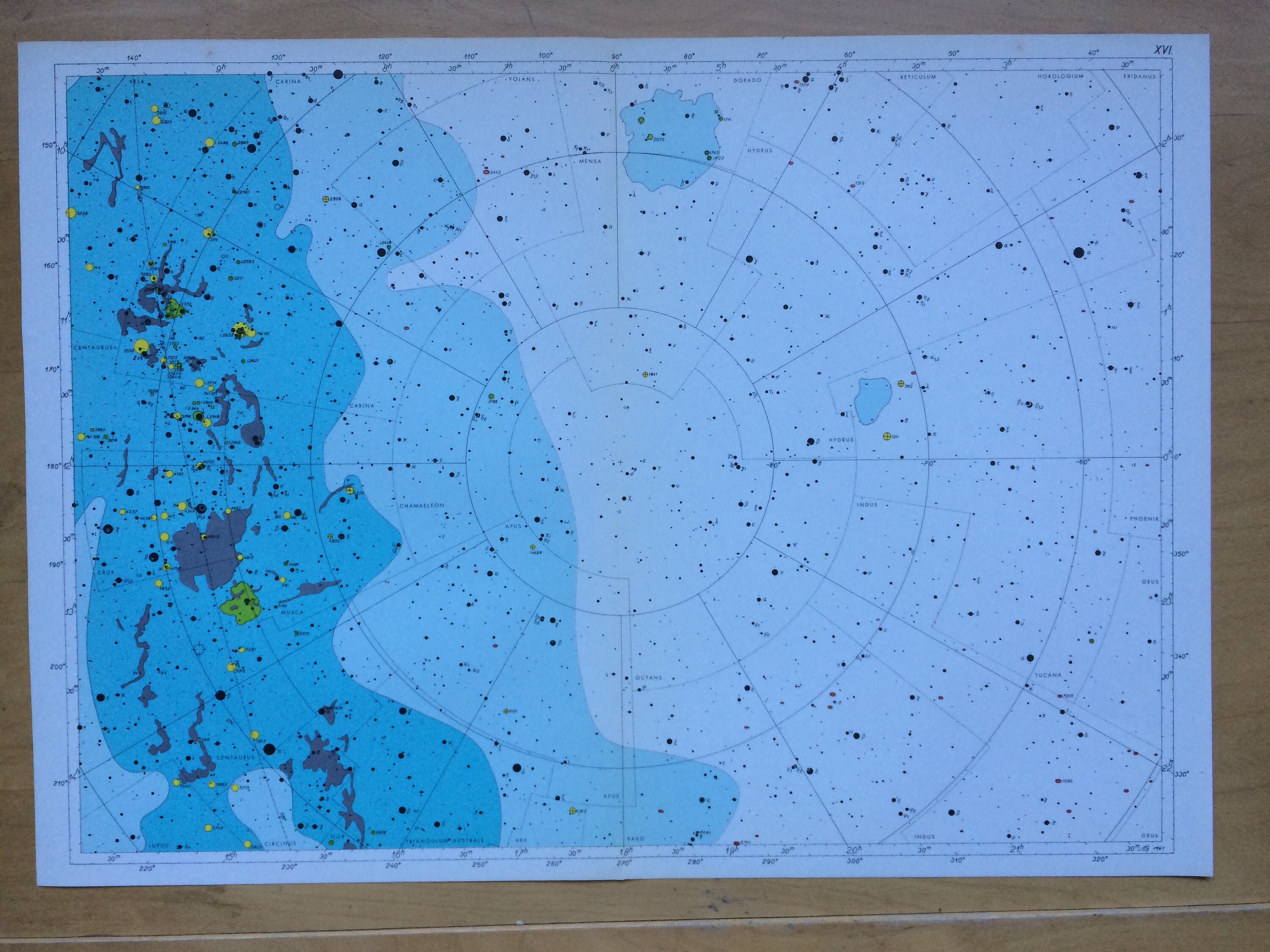1962 Large Original Vintage Star Map - astrology, astronomy, stars ...