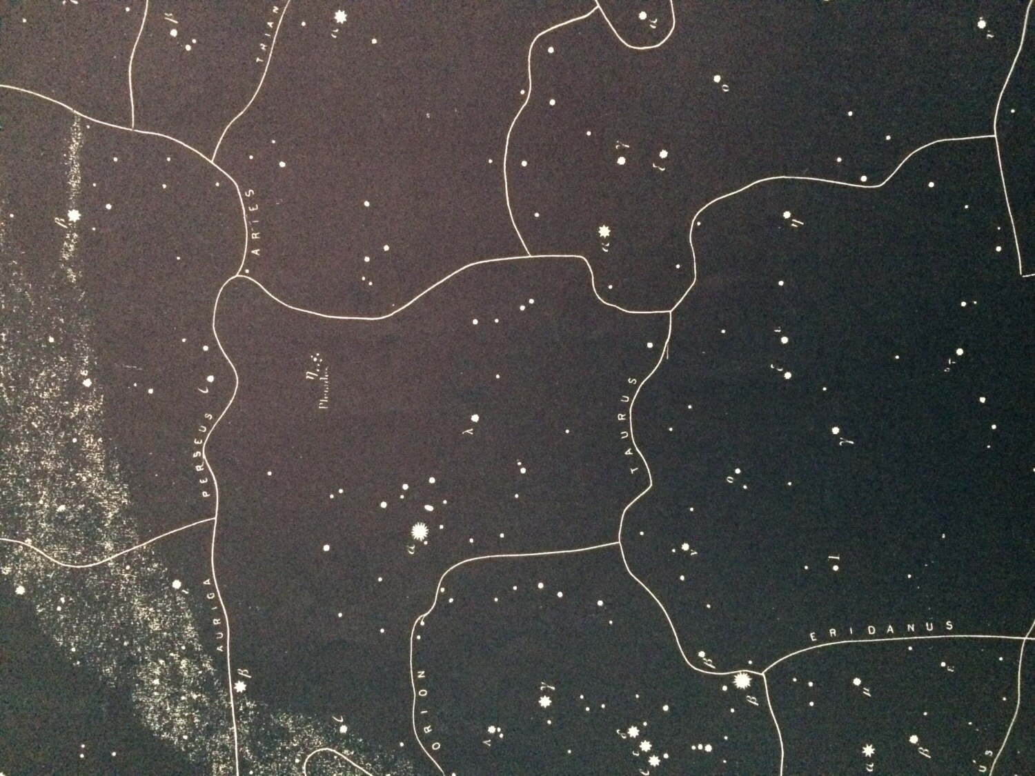 Original Antique Equatorial Stars Print (Autumn) , 19.5 x 12.5 inches ...