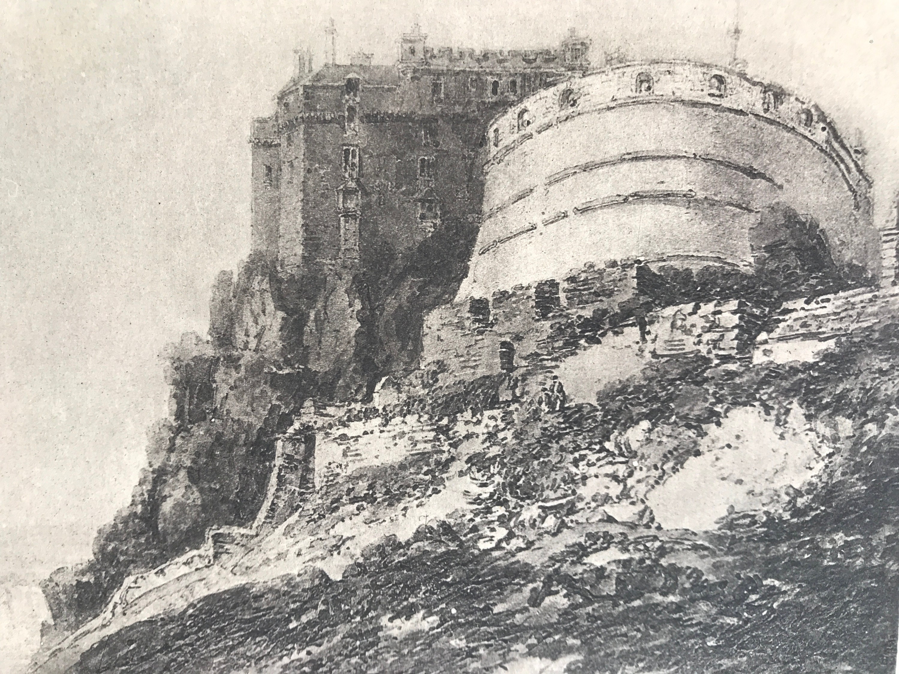 1902 Edinburgh Castle by JMW Turner Original Antique Photogravure ...
