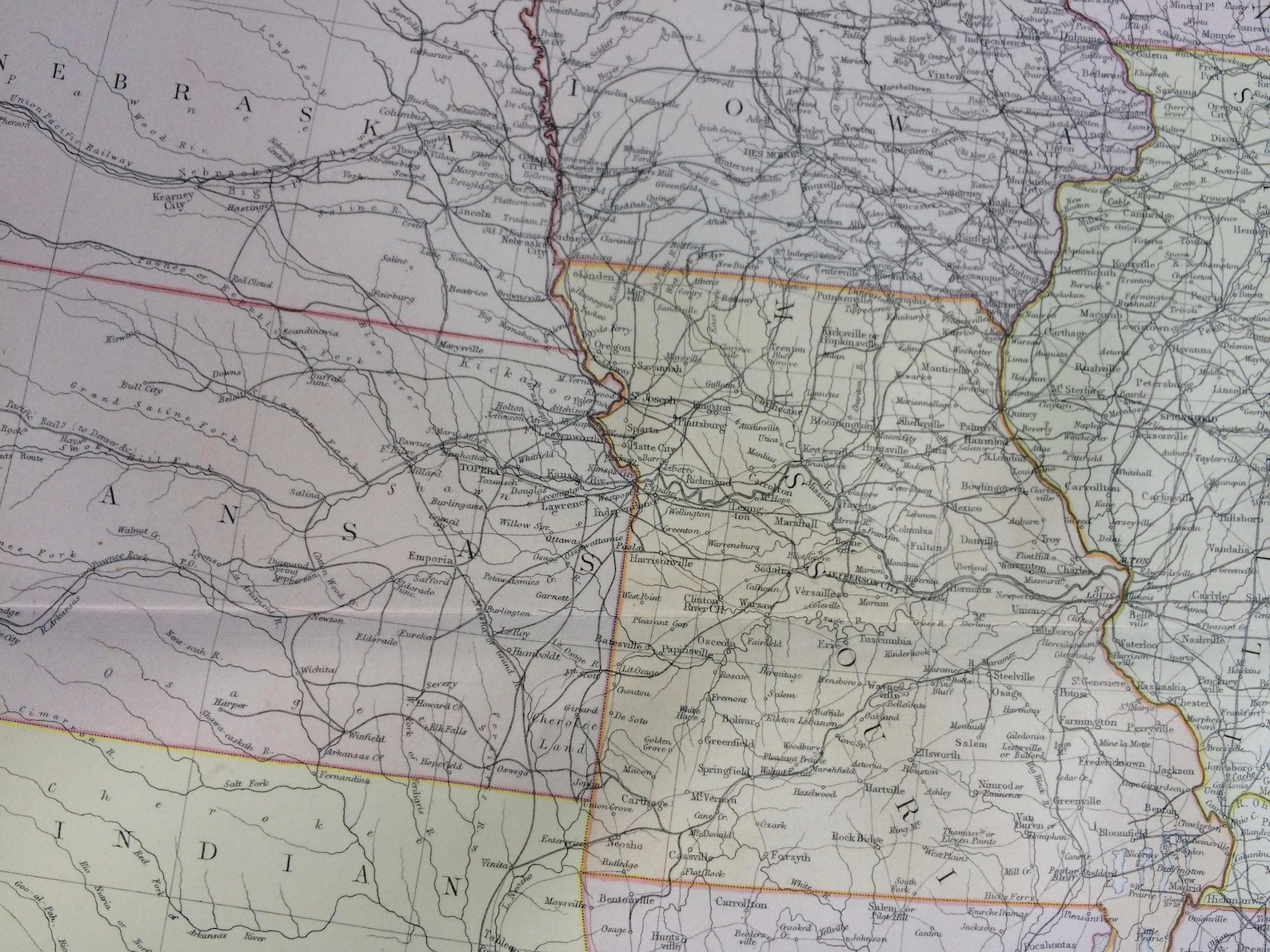 1882 UNITED STATES valley of the Mississippi Large Original - Etsy