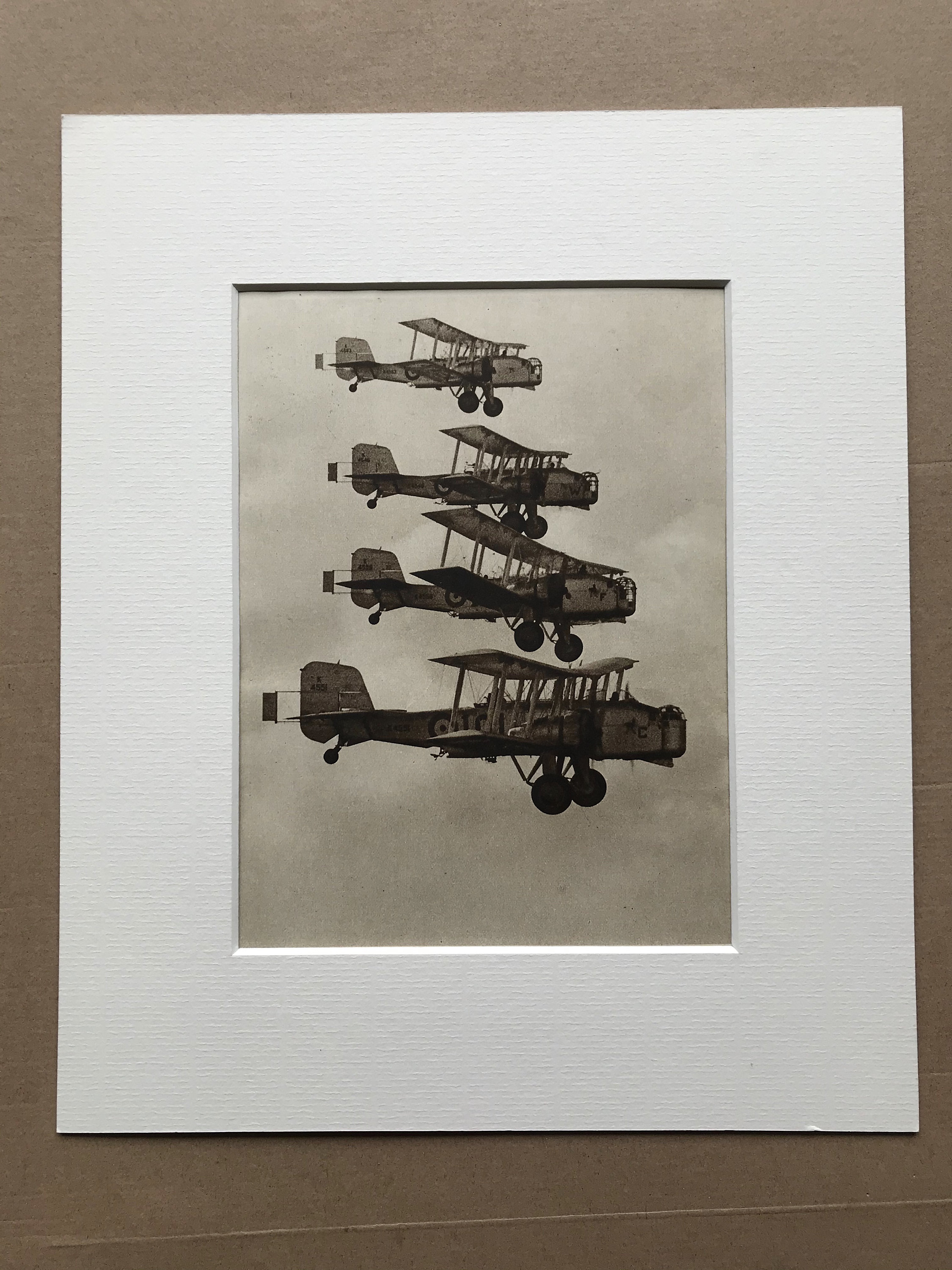 1940s RAF Bombers Original Vintage Print - Mounted and Matted ...