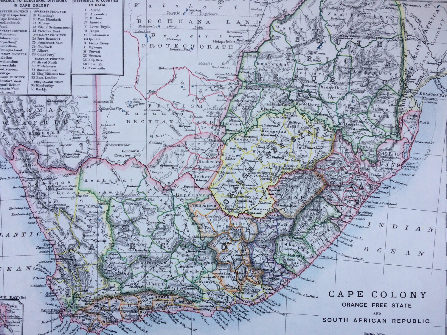 1899 Cape Colony, Orange Free State and South African Republic Original ...