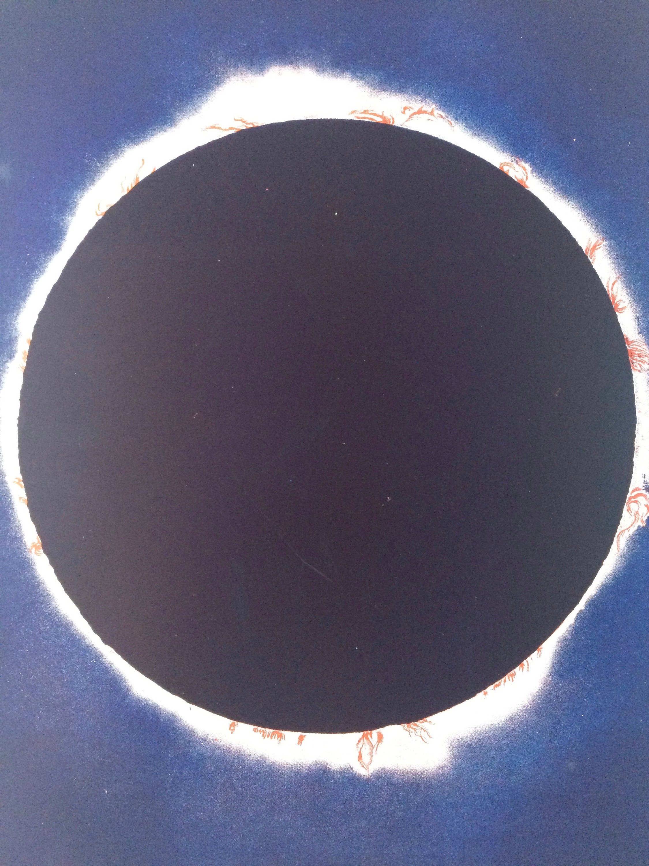 1940s Solar Eclipse Original Vintage Print - Mounted and Matted ...