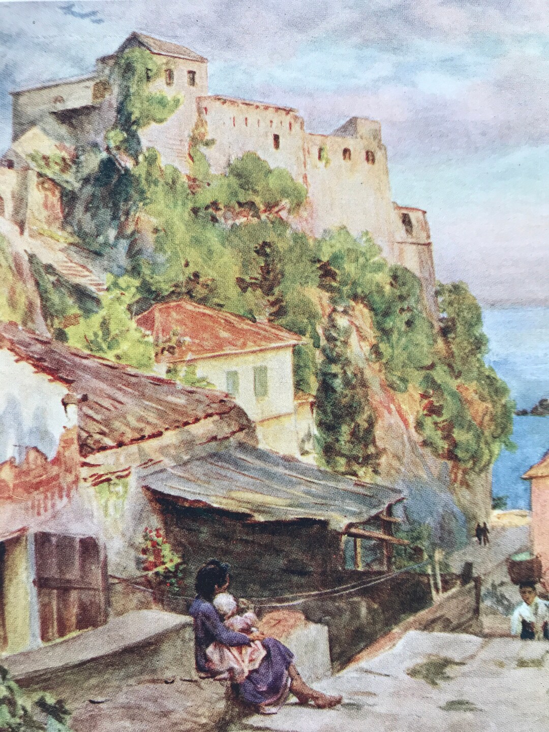 1925 Castelnuovo, Bocche Di Cattaro Original Antique Print - Dalmatia ...