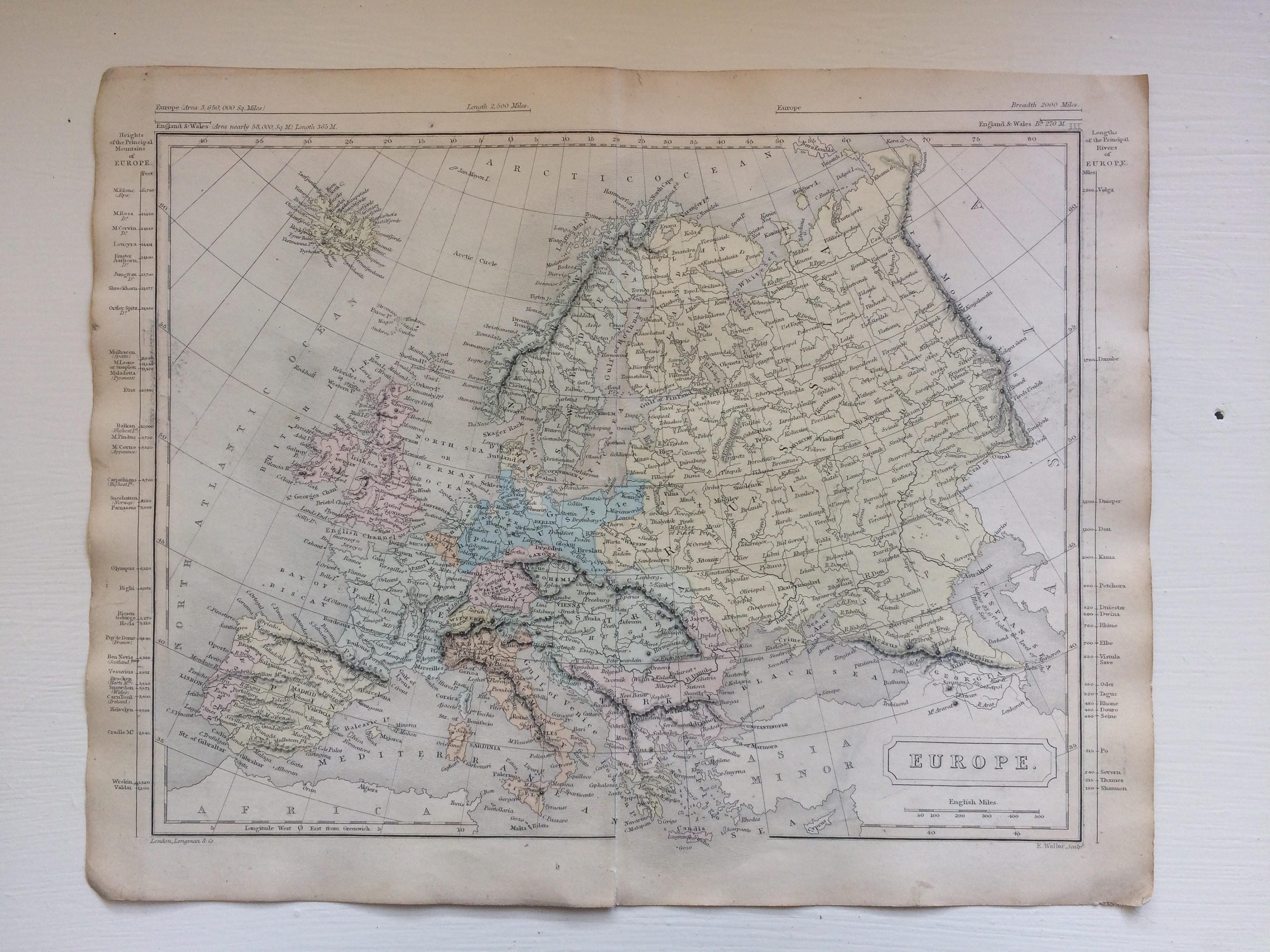 Map Of Europe 1860