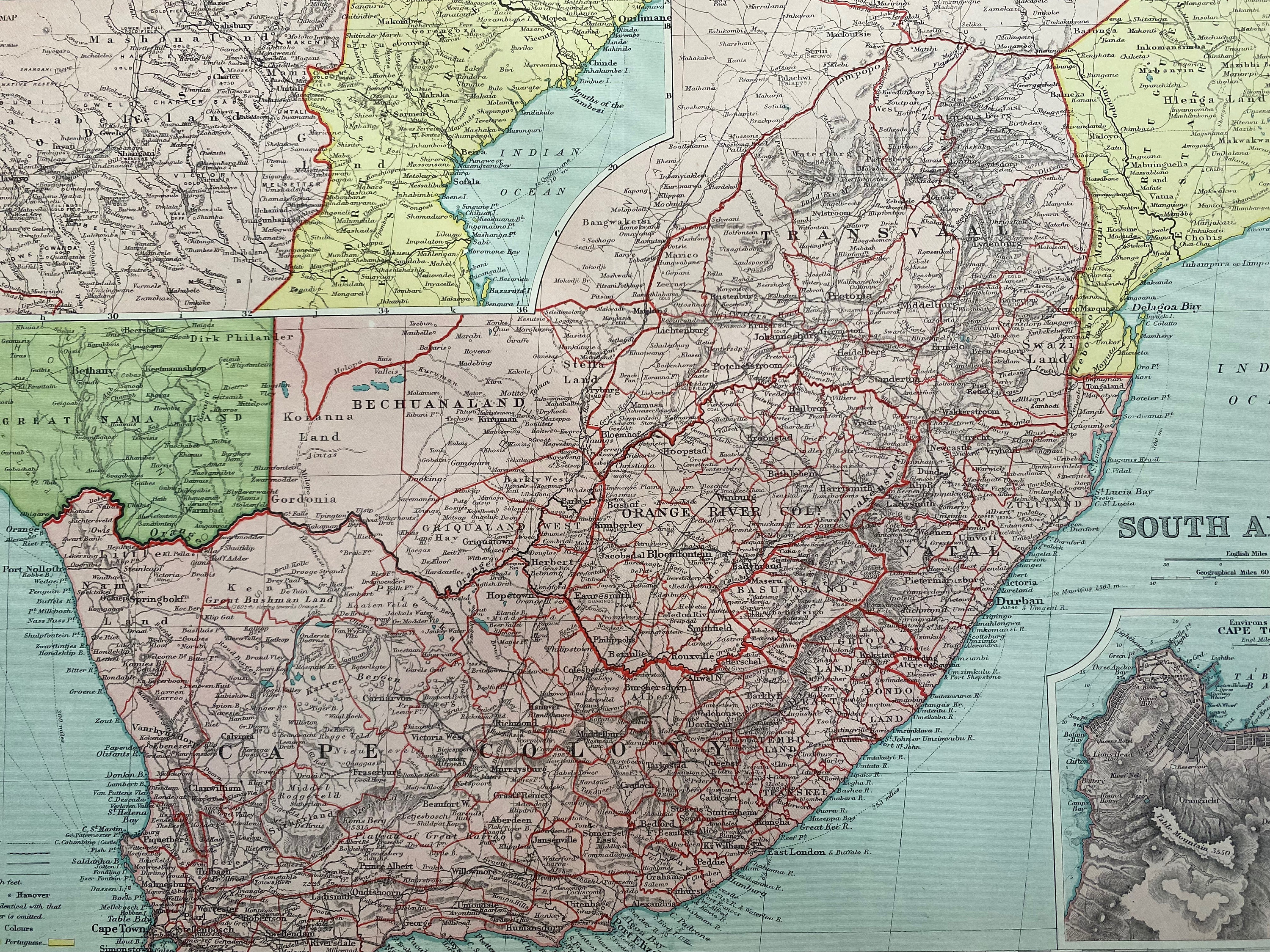Transvaal South Africa Map