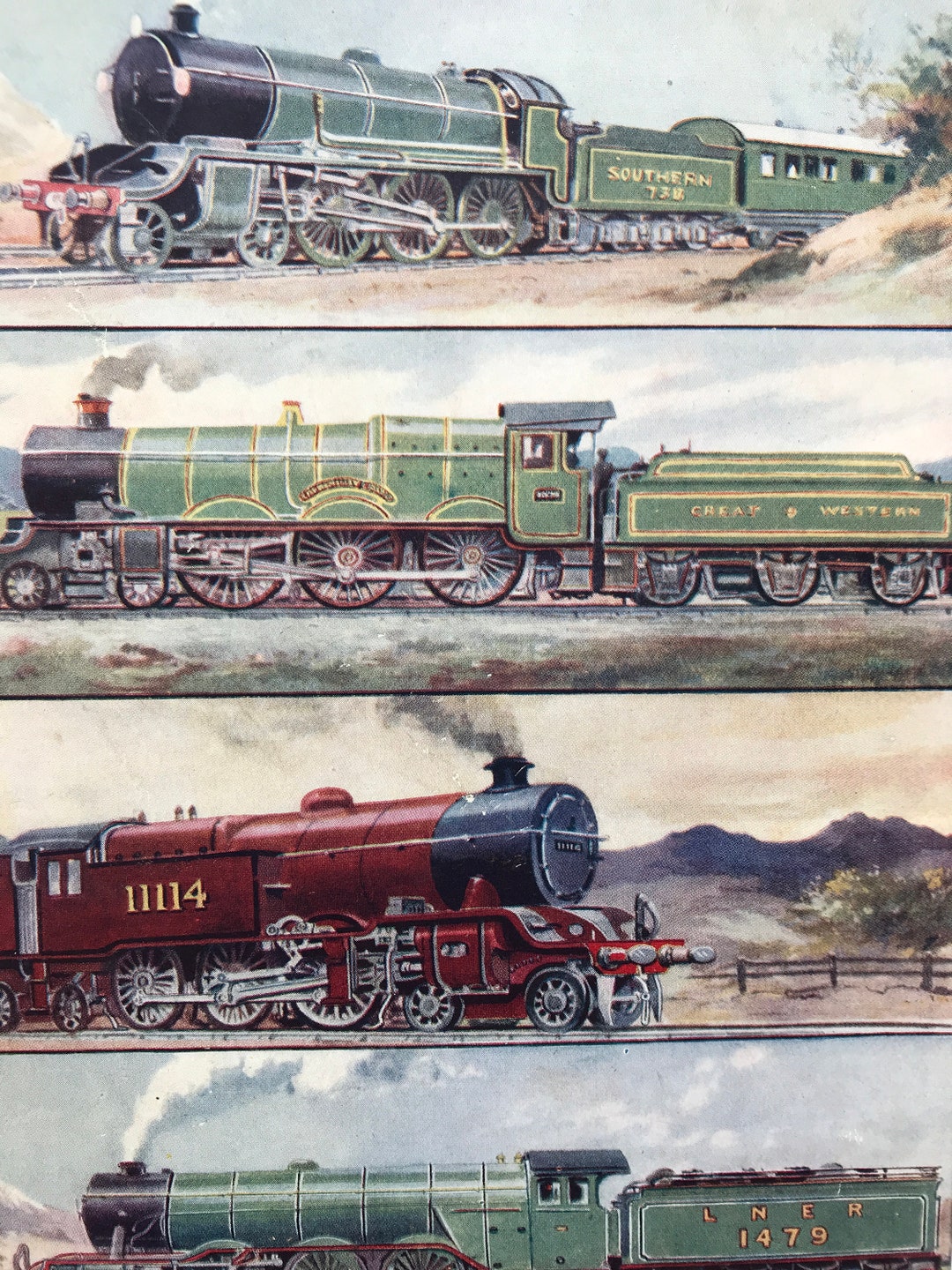 1940s British Railways Original Vintage Print - Mounted and Matted ...