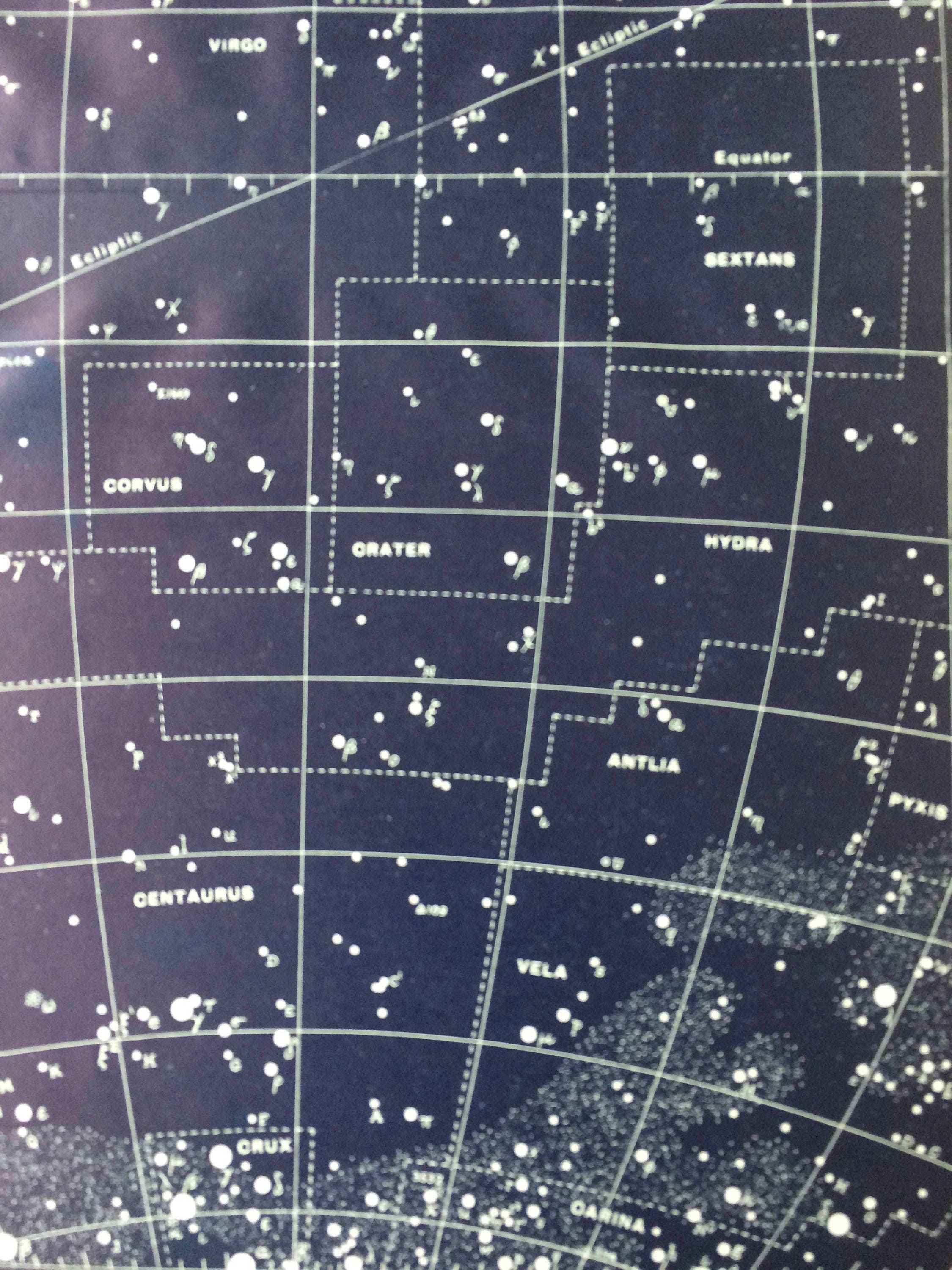 1961 Original Vintage Star Map for epoch 1950 - 9.5 x 14.5 inches ...