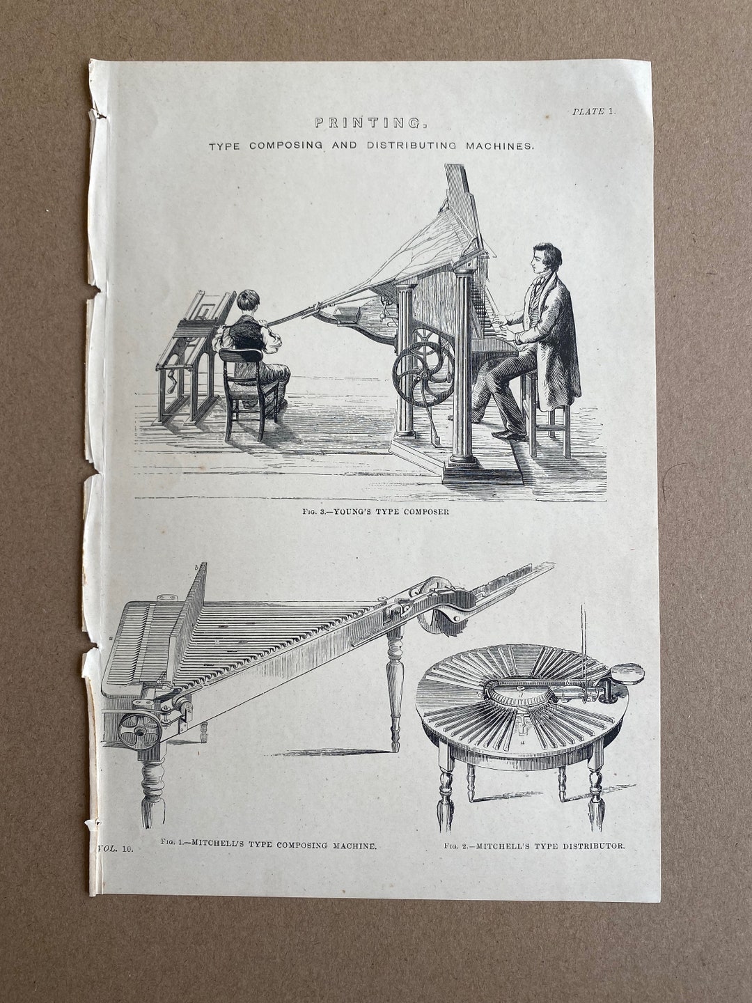 1891 Printing Type Composing and Distributing Machines - Etsy