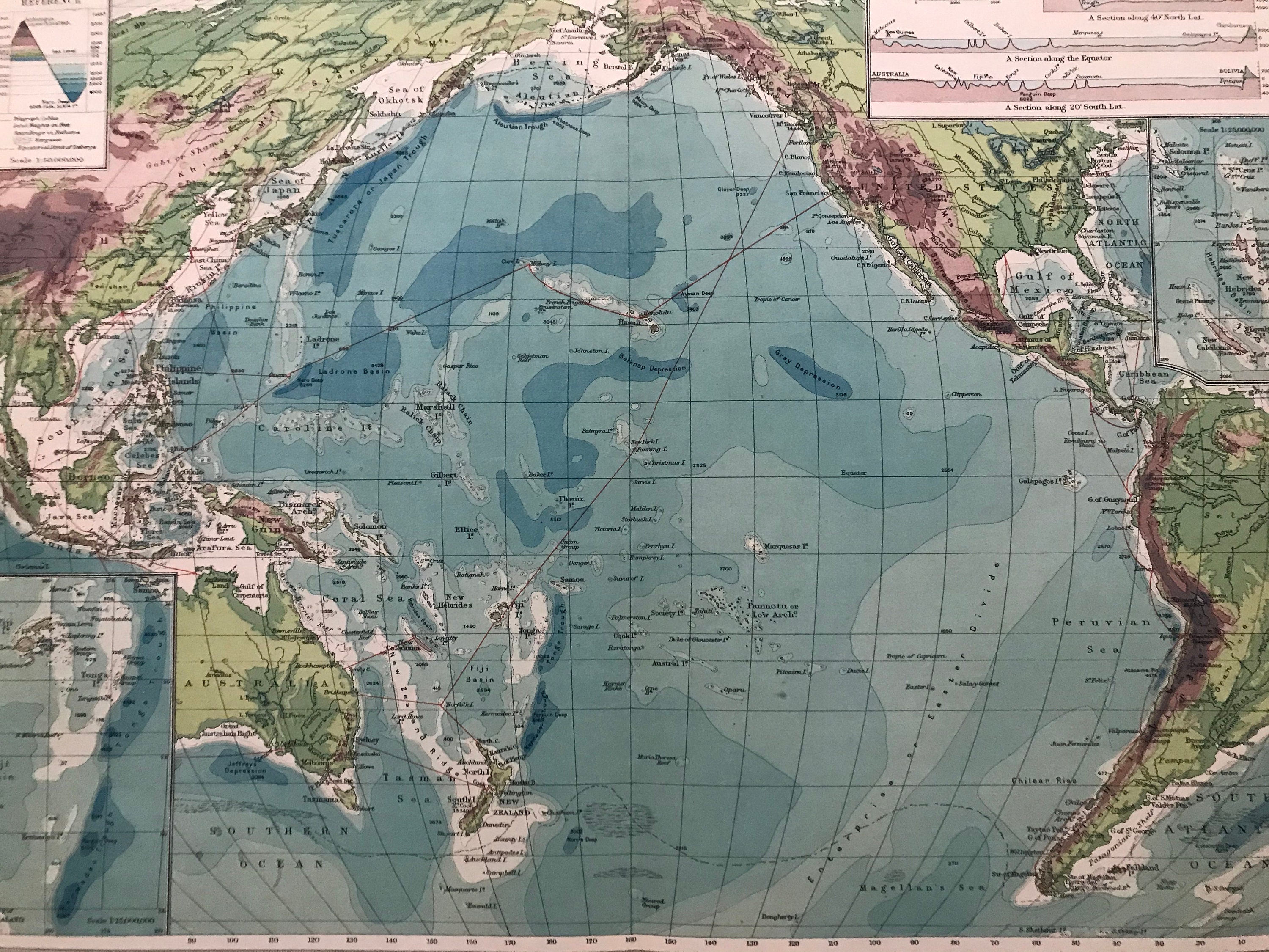 Pacific Ocean Map With Islands