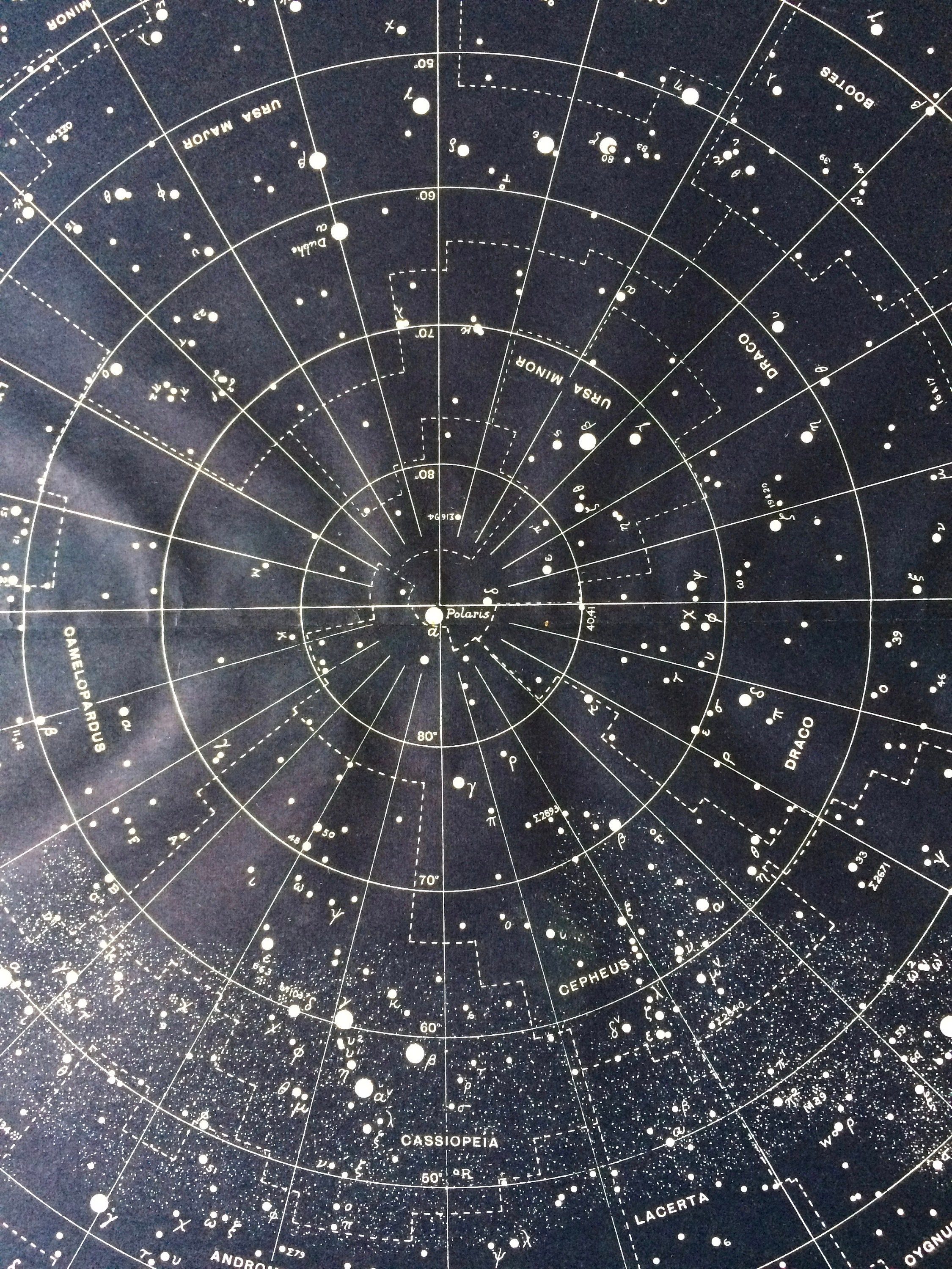 1967 Original Vintage Star Map for epoch 1950 - 9.5 x 14.5 inches ...