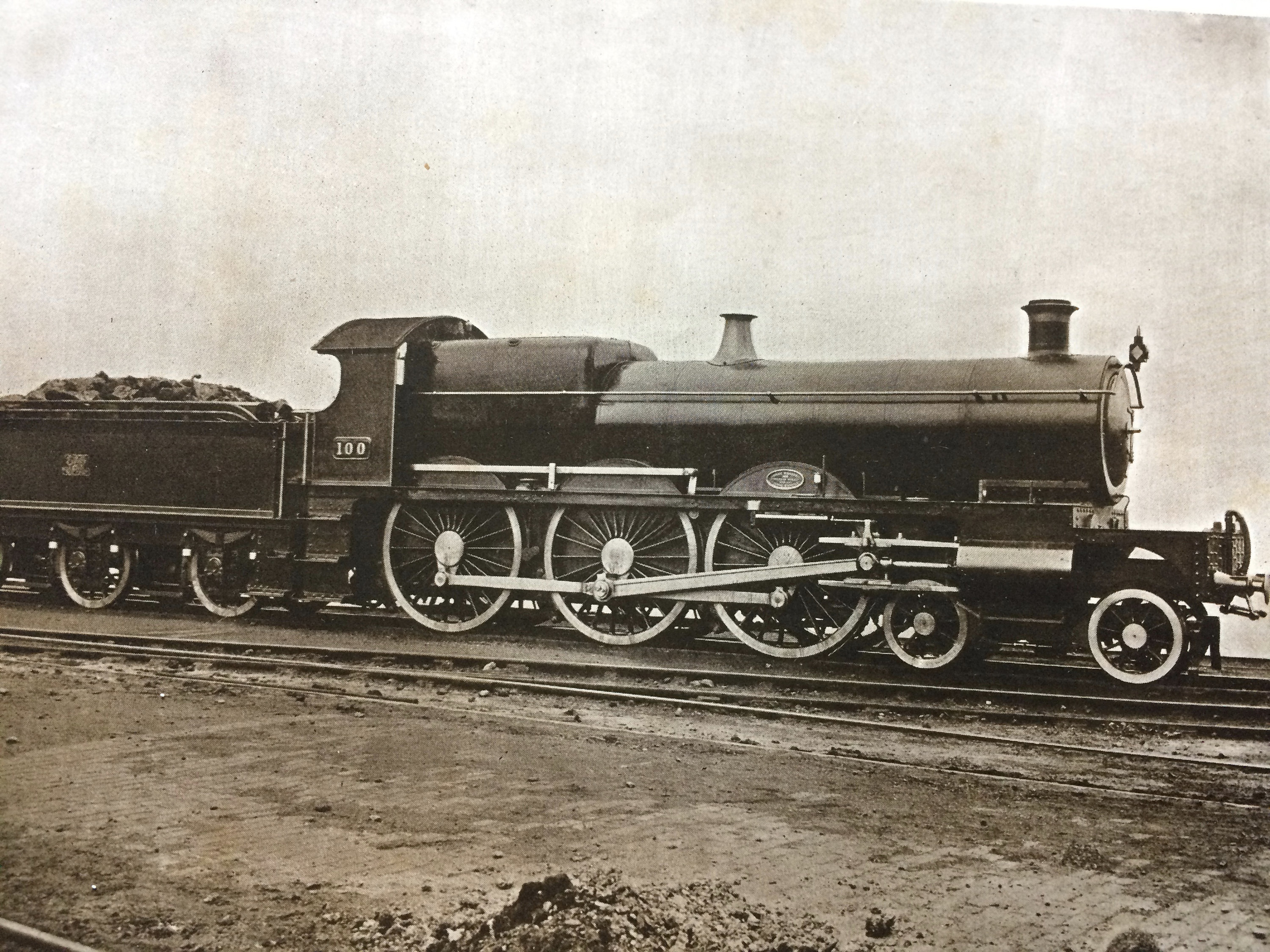 1902 Six Coupled Express Locomotive Great Western Railway | Etsy
