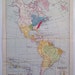 1940s Historical Map of America Showing Discovery and - Etsy