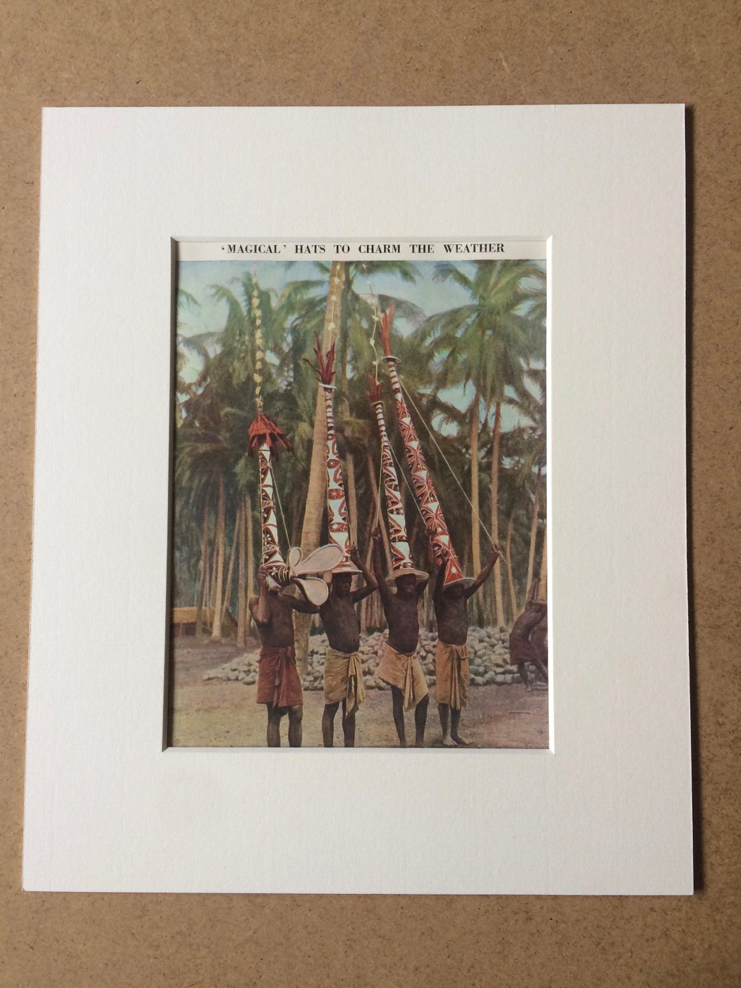 1940s Baining Tribe 'magical Hats' Original Vintage - Etsy