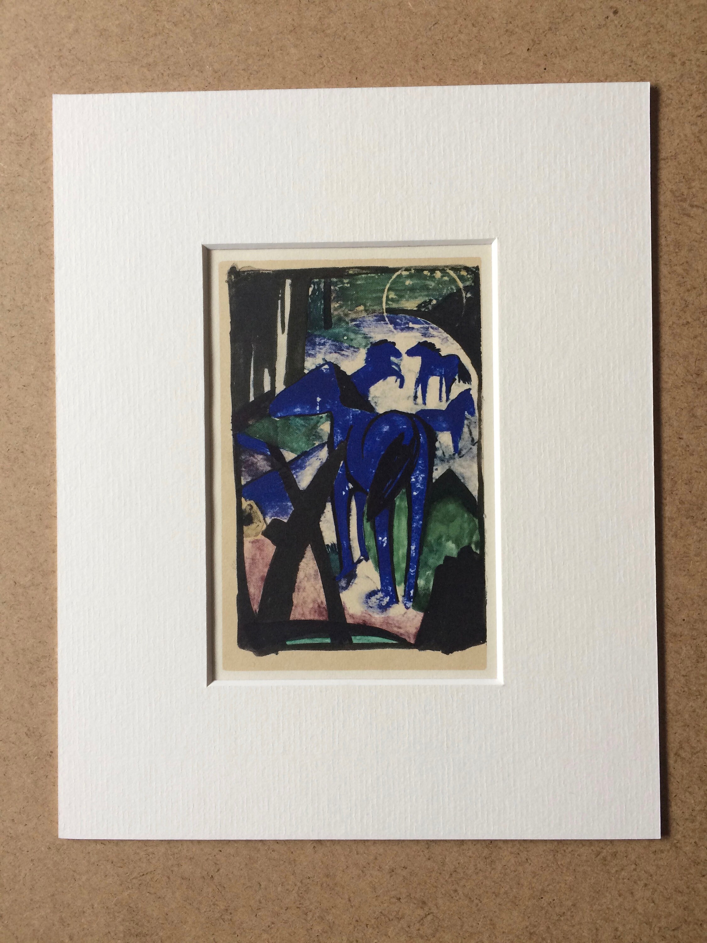 1954 Original Vintage Franz Marc Art Print - Matted and Available ...