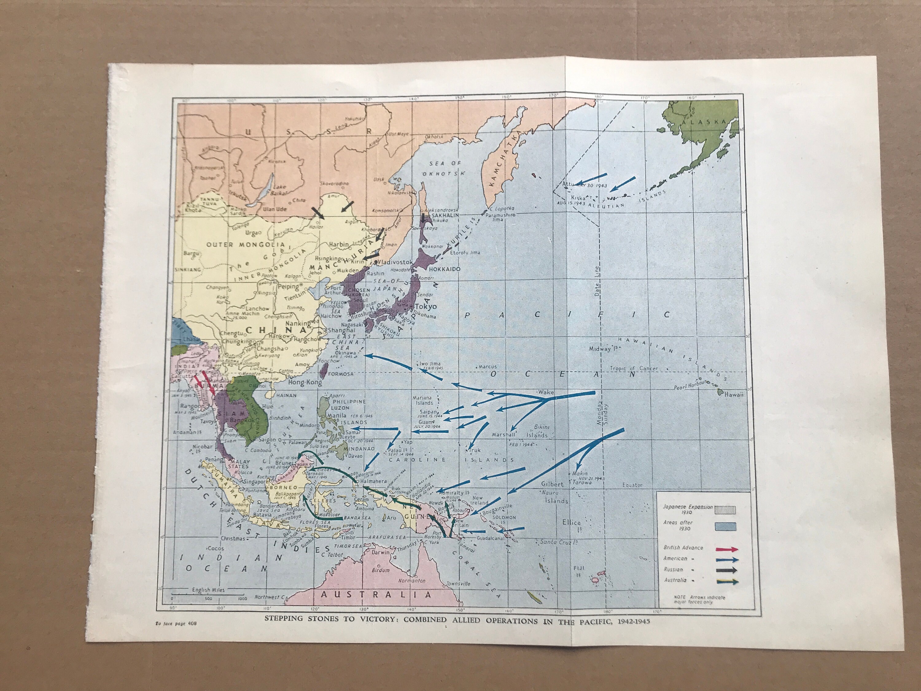 1940s Combined Allied Operations in the Pacific 1942-45 Original ...