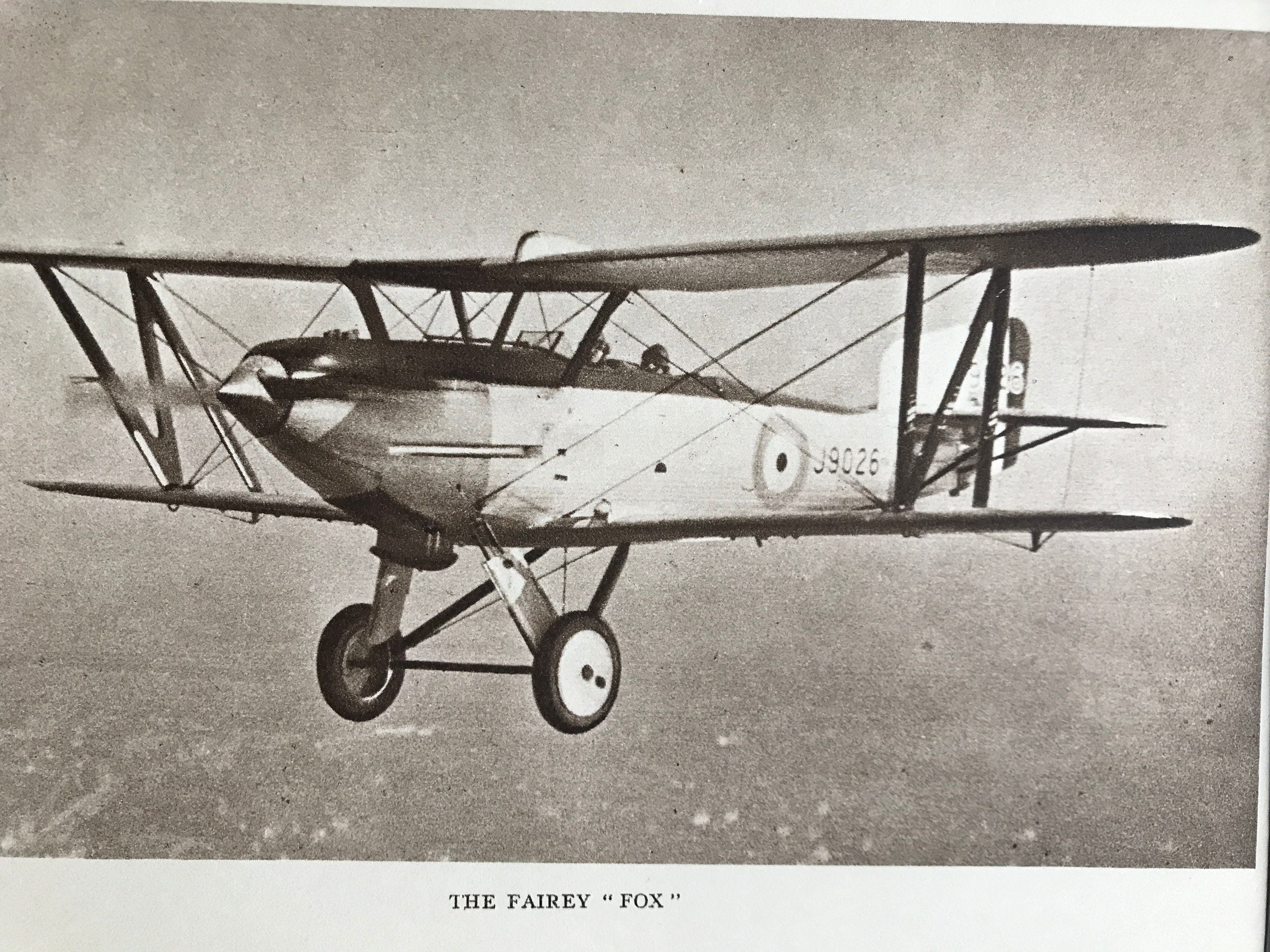 1931 The Fairey 'Fox' Original Vintage Photo Print - Airplane - British ...