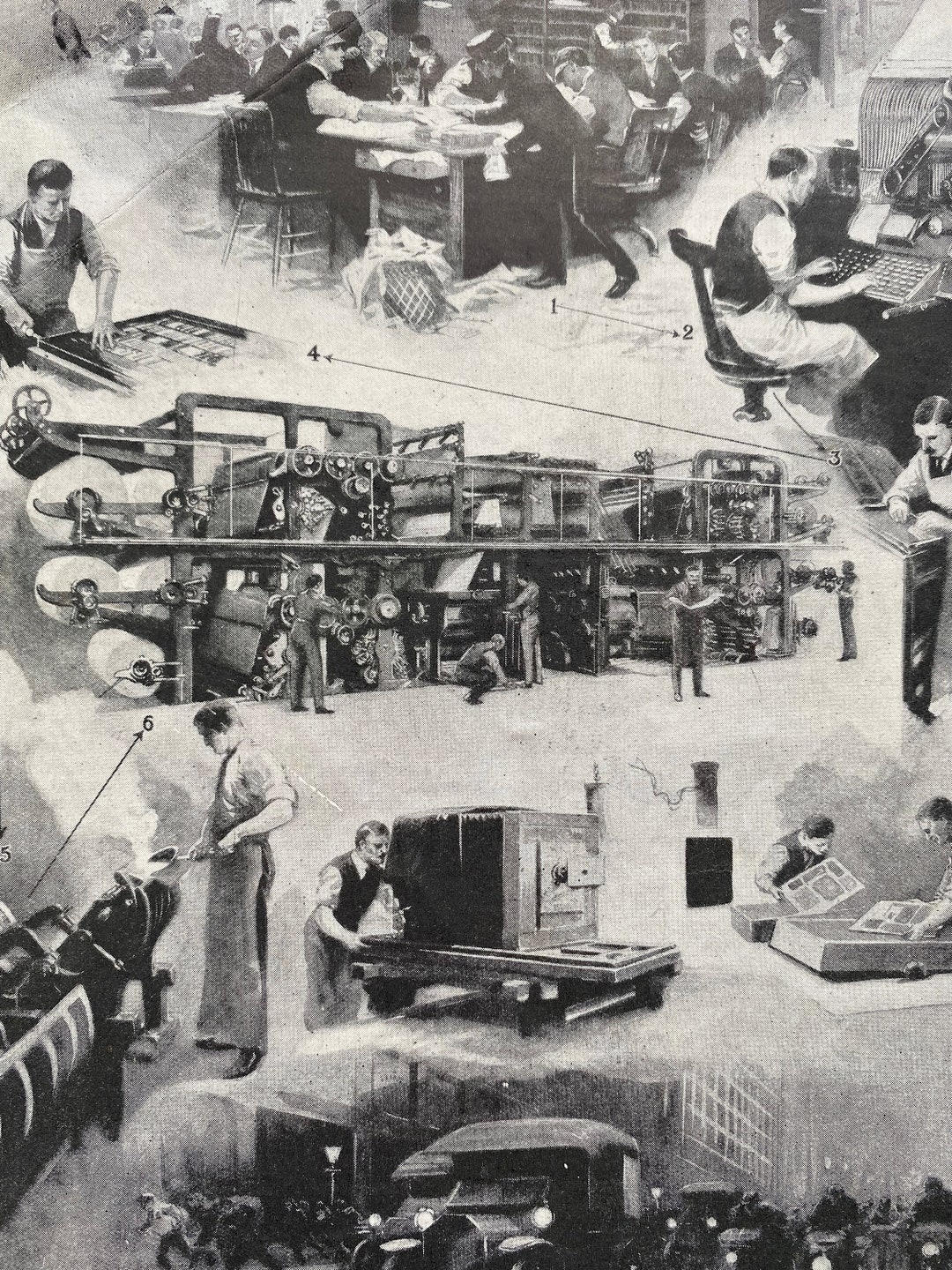1930s How You Get Your Daily News of the World Original Vintage Print ...