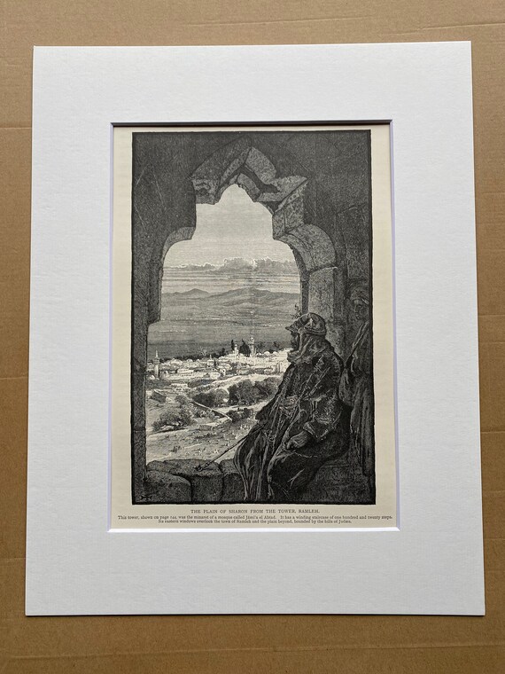 1880 the Plain of Sharon From the Tower Ramleh Original - Etsy