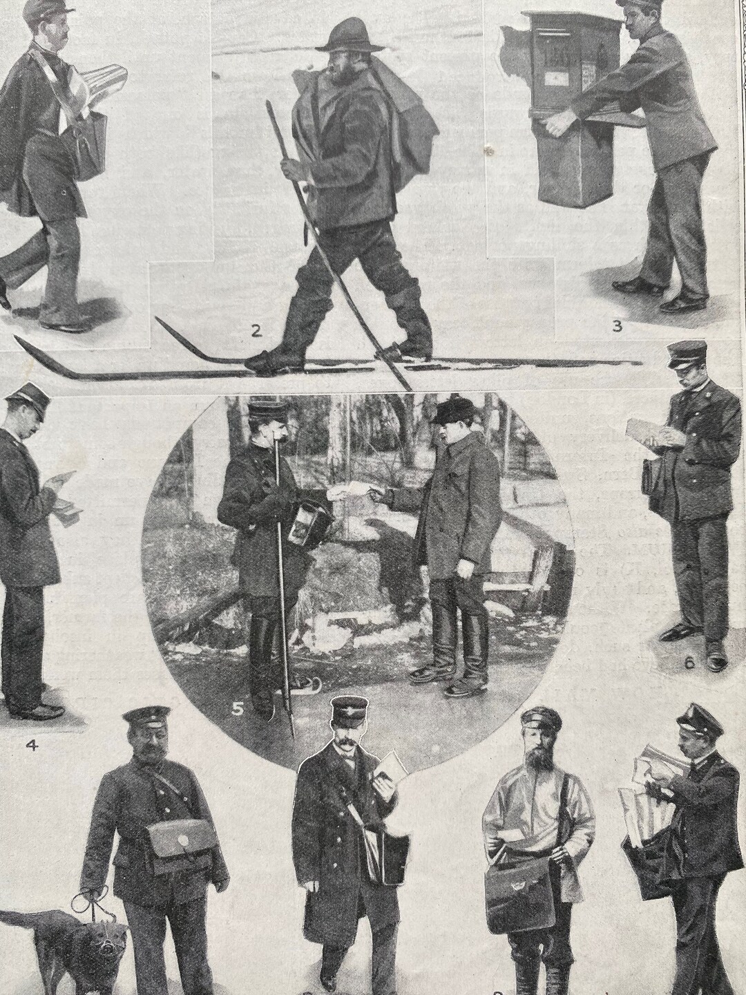 1930s Postman Over the World With the Postman Original Vintage Print ...