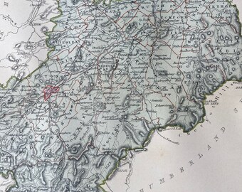 Scottish County Map | Etsy