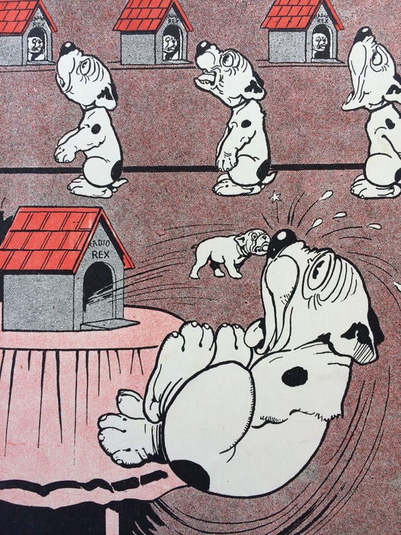 1921 Cute Bonzo Puppy Original Antique Print Sweet Playful | Etsy