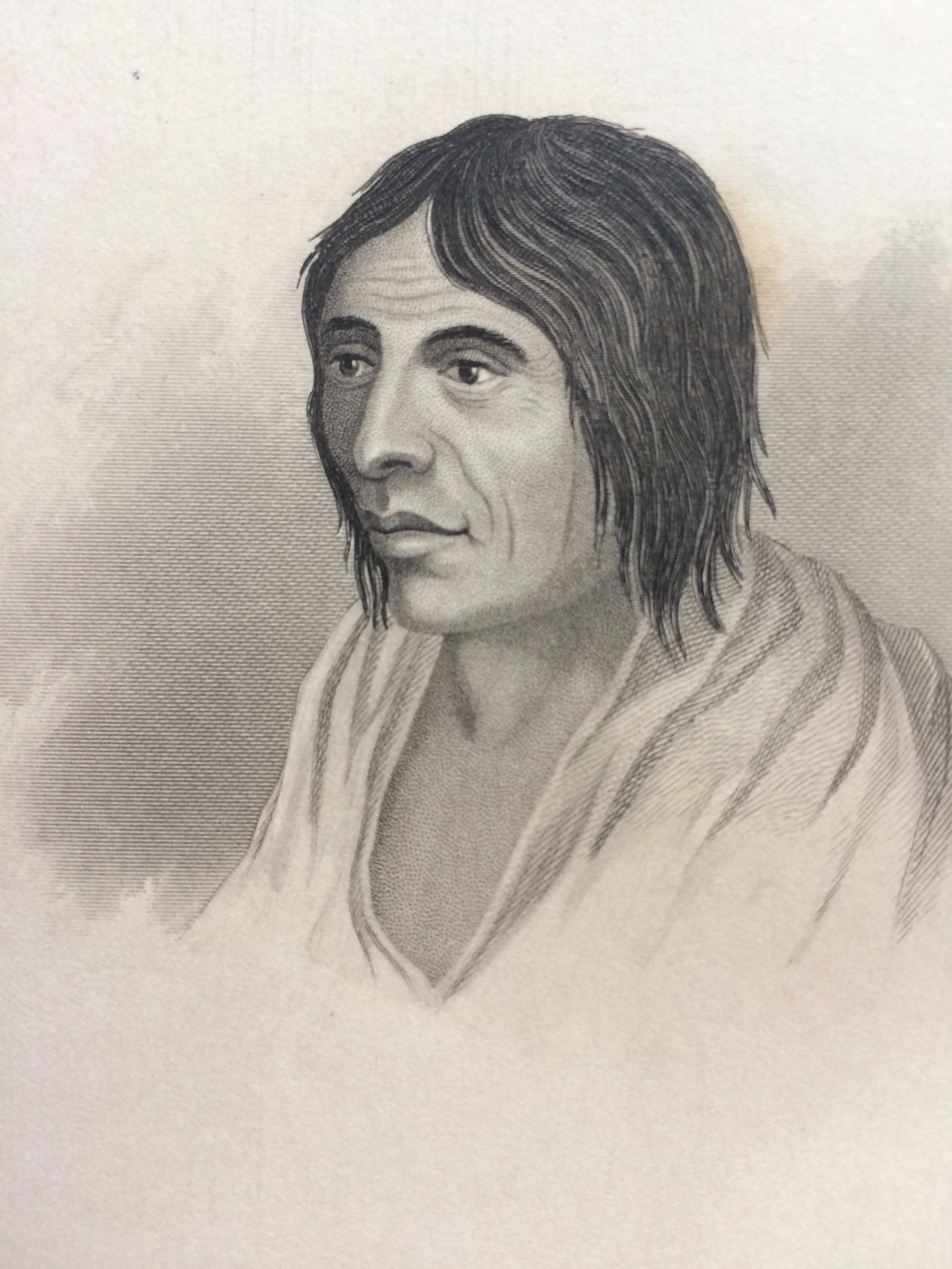 1854 Kalapuya Man, Native of Oregon Original Antique Engraving ...