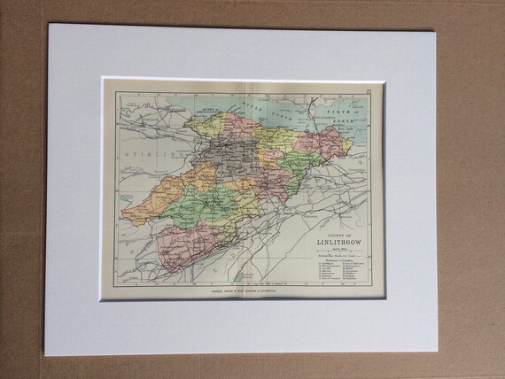 Linlithgow Old Map Linlithgow History Linlithgow Genealogy Linlithgow ...