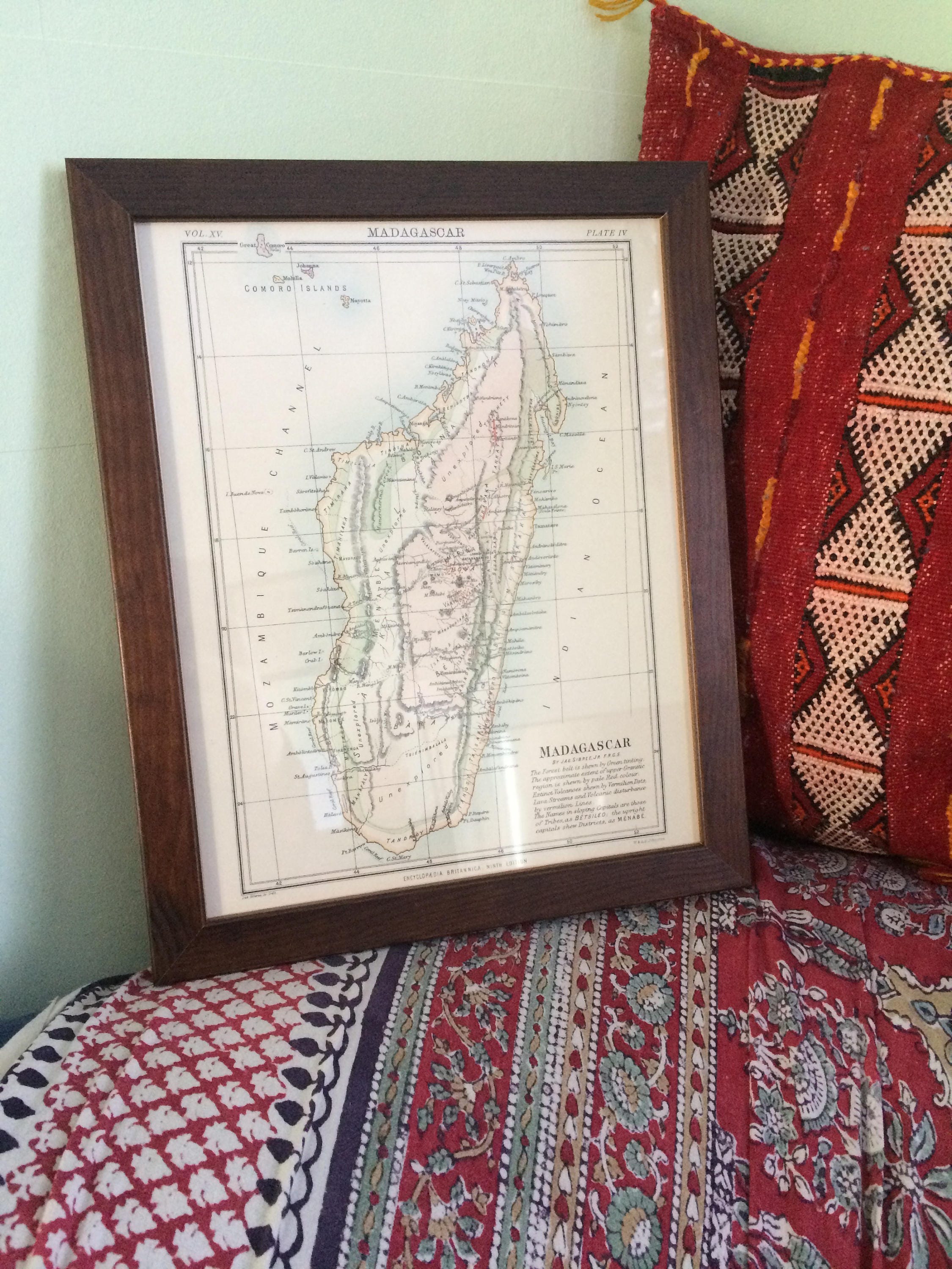 1875 Colorado original antique map, cartography, geography, wall decor ...