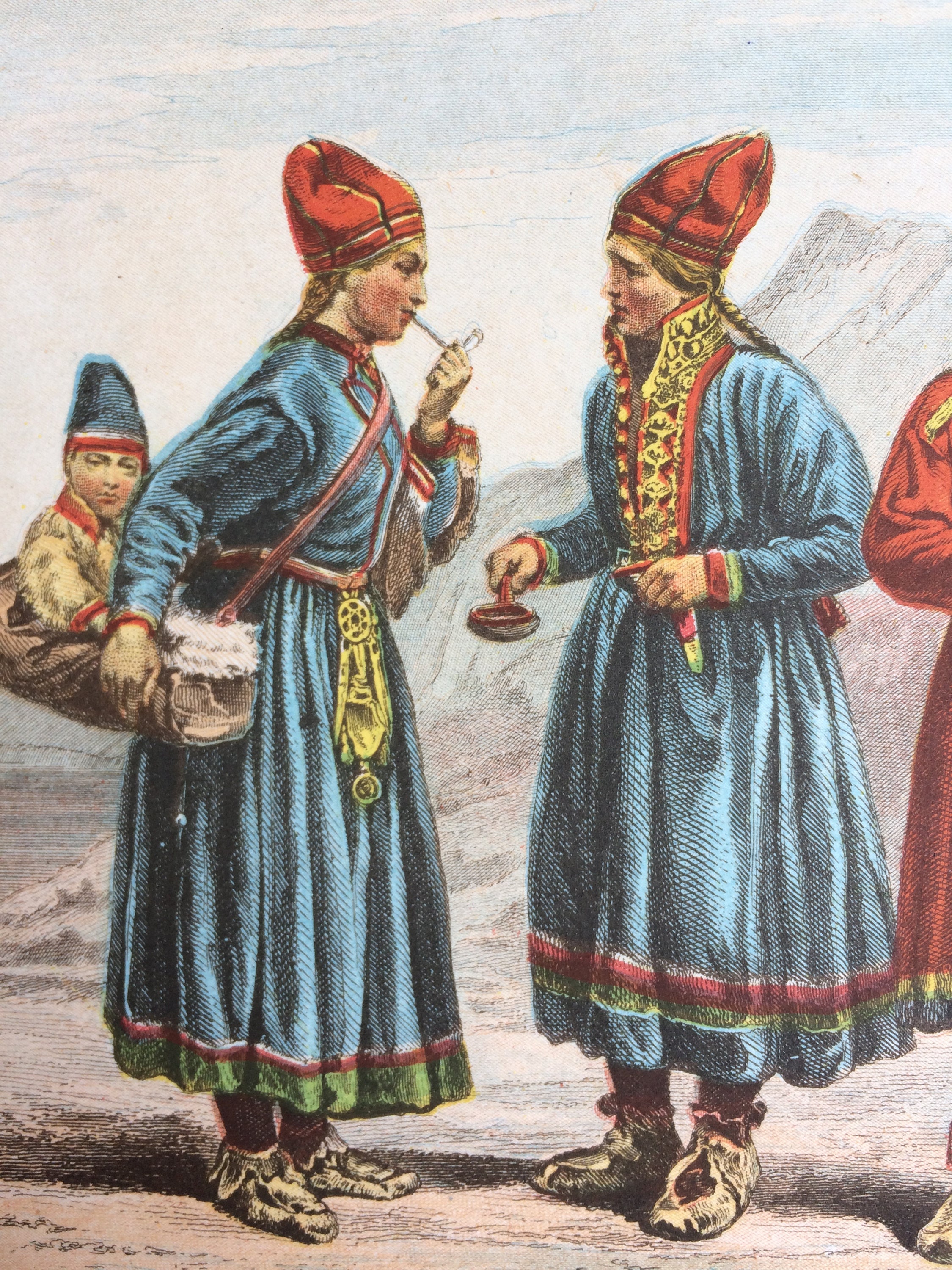 1882 Mongol Race (Lapps and Esquimaux) Original Antique Lithograph, 11 ...