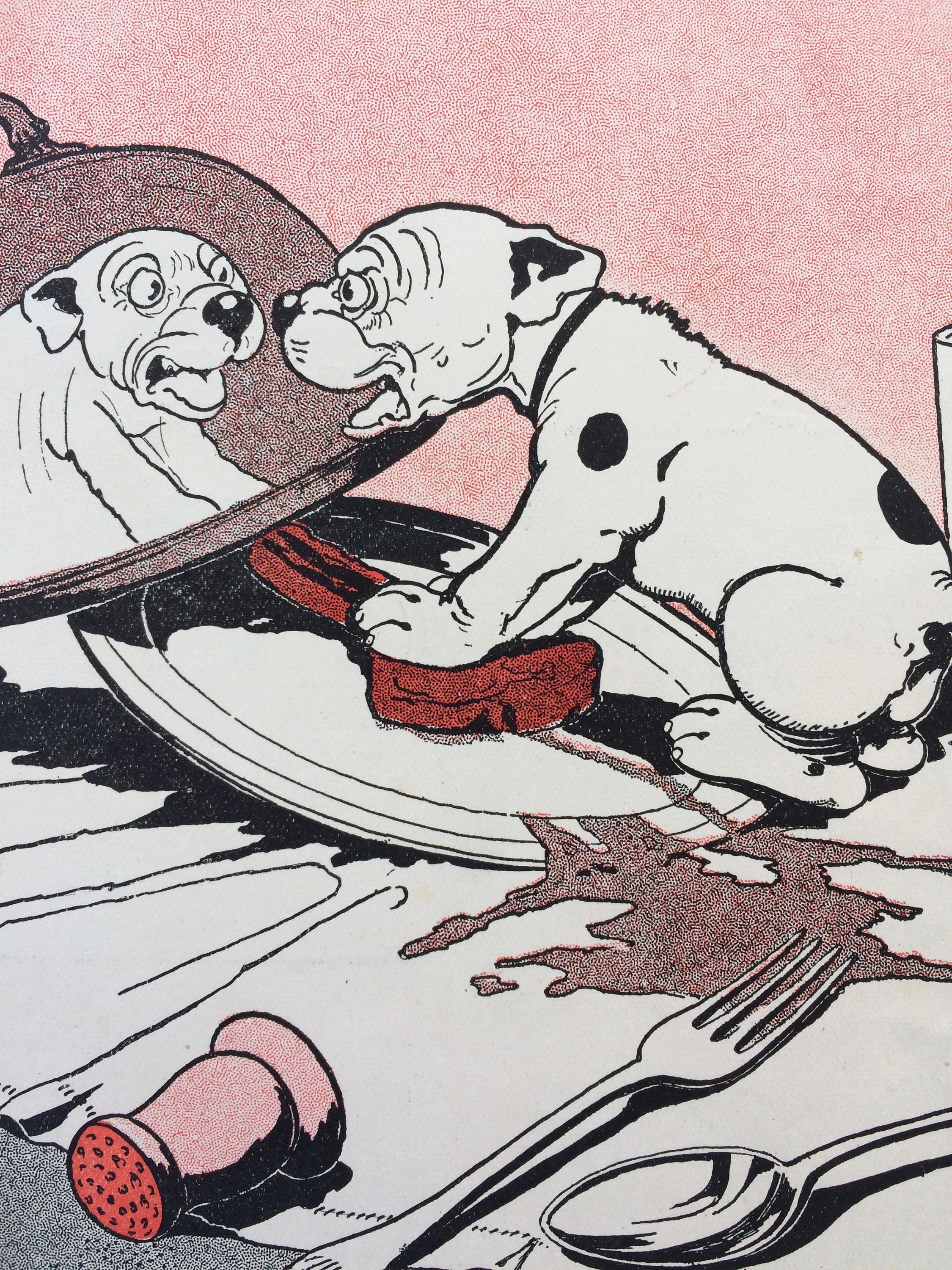 1921 Cute Bonzo Puppy Original Antique Print - Sweet Playful Vintage ...