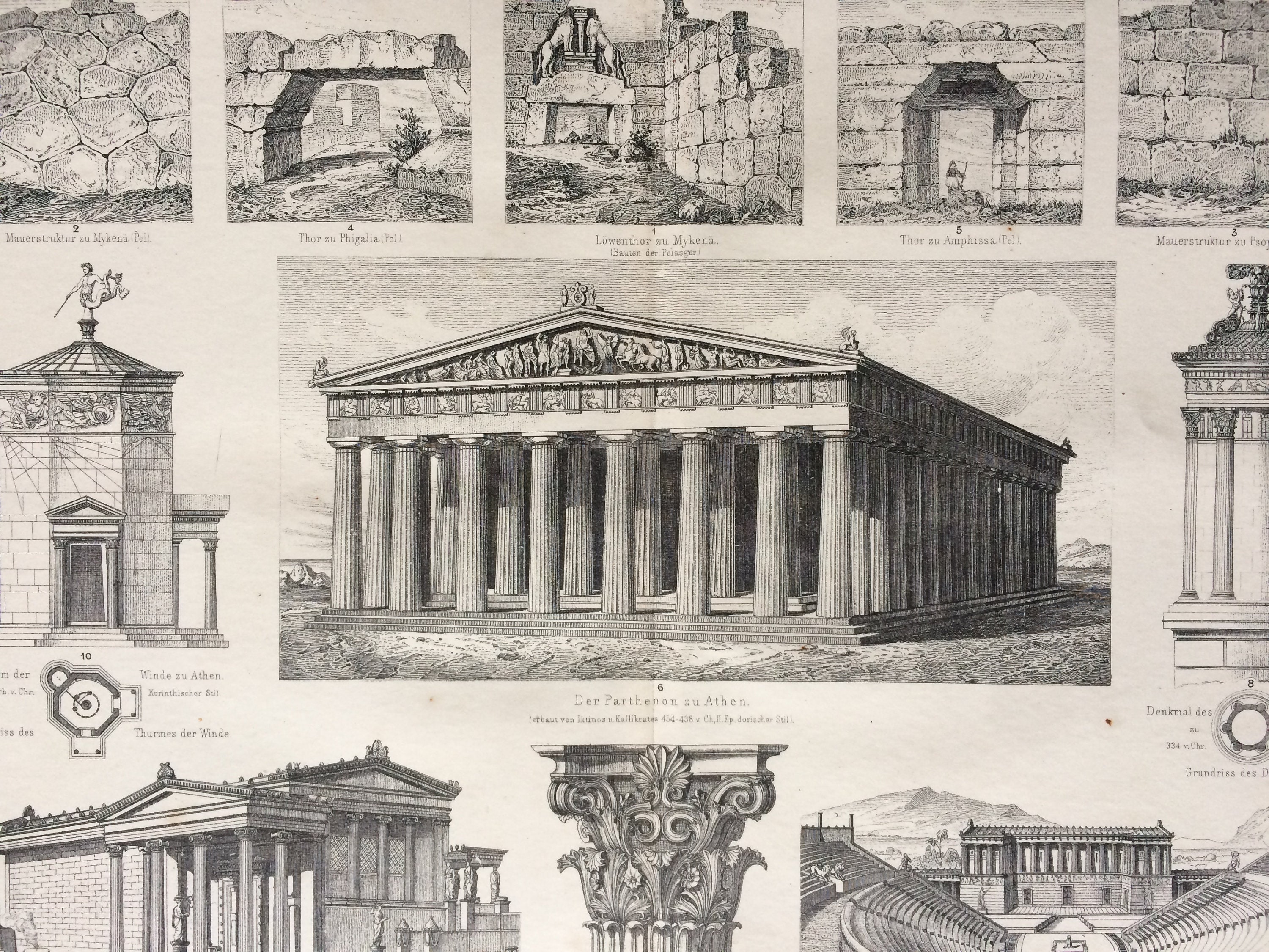 Ancient Greek Architecture Sketches