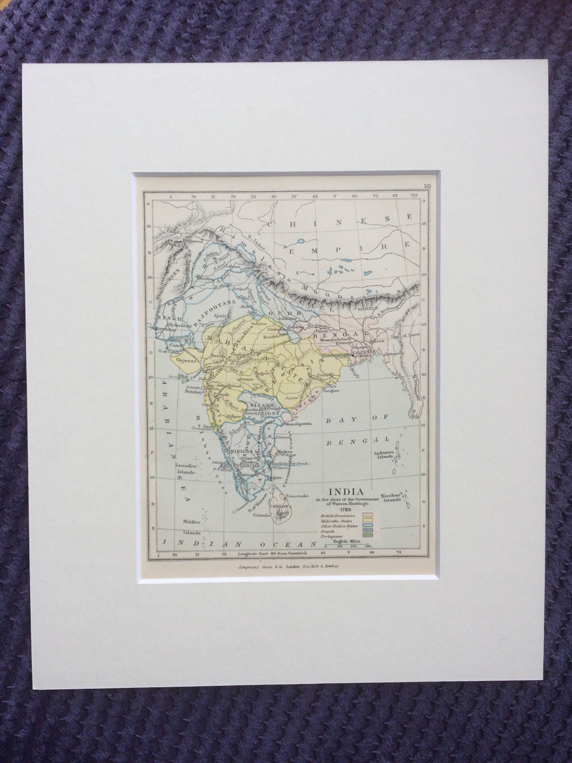 1905 India at the Close of the Government of Warren Hastings - Etsy UK