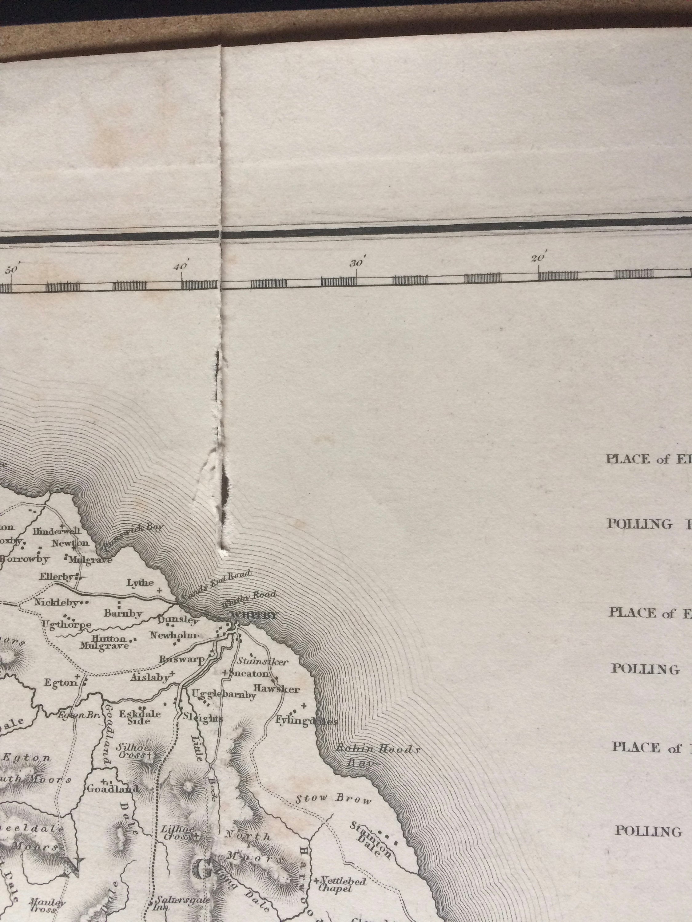 1845 Yorkshire Extra Large Original Antique Engraved Map - UK County ...