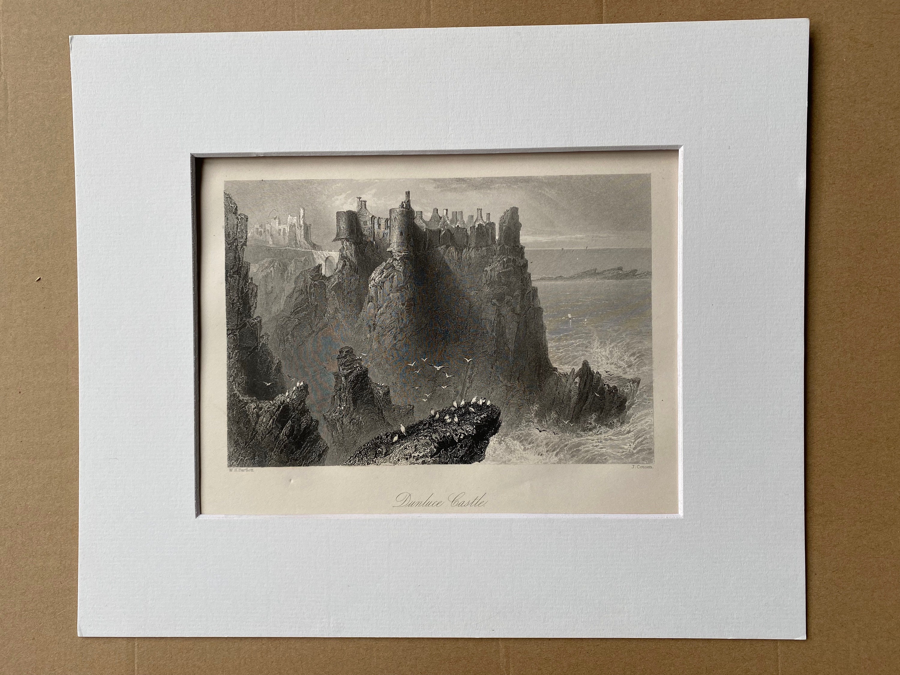 1840 Dunluce Castle, County Antrim Original Antique Engraving ...