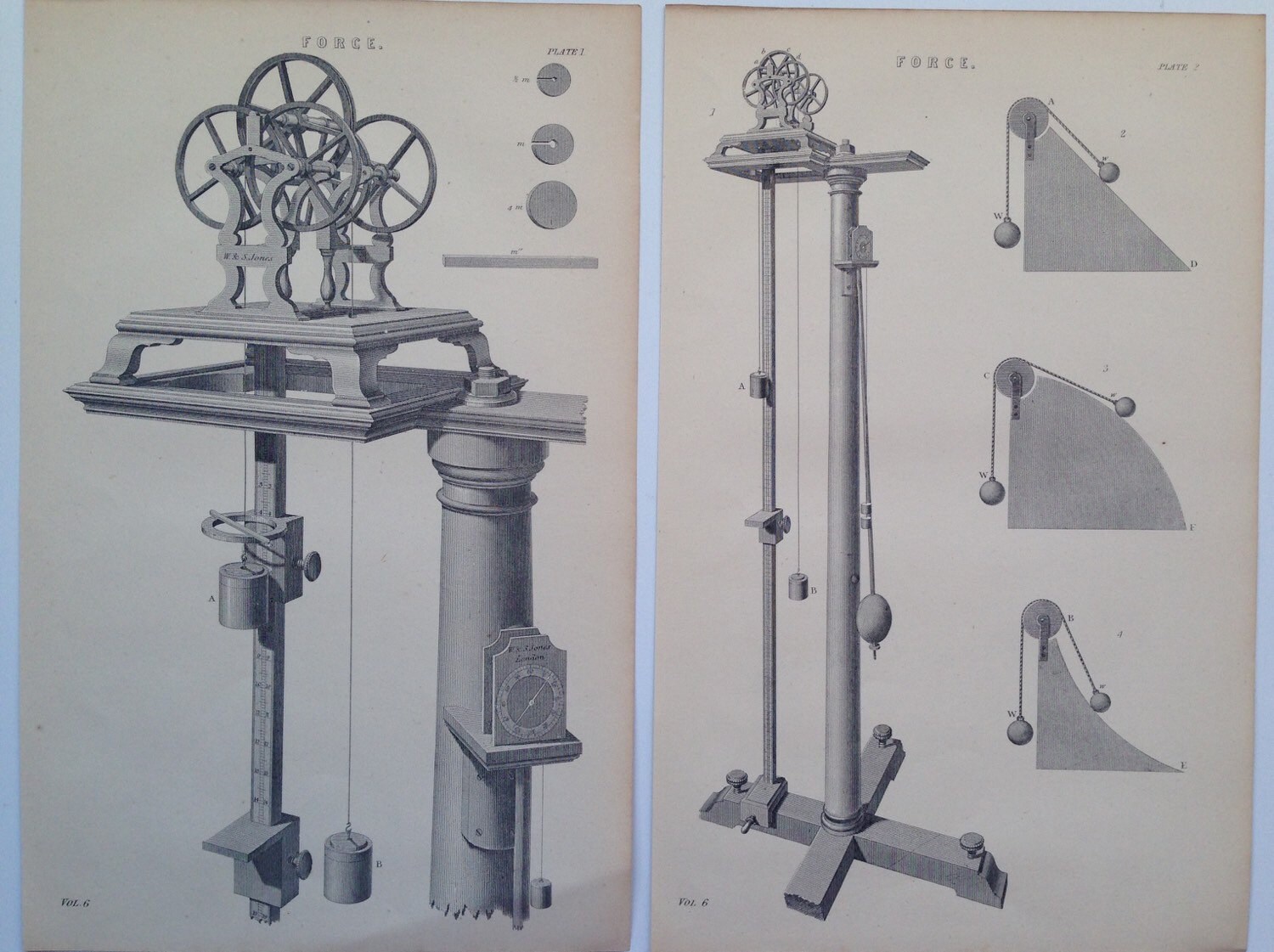 1880 FORCE Original Antique Steel Engraving Print Set - Victorian ...