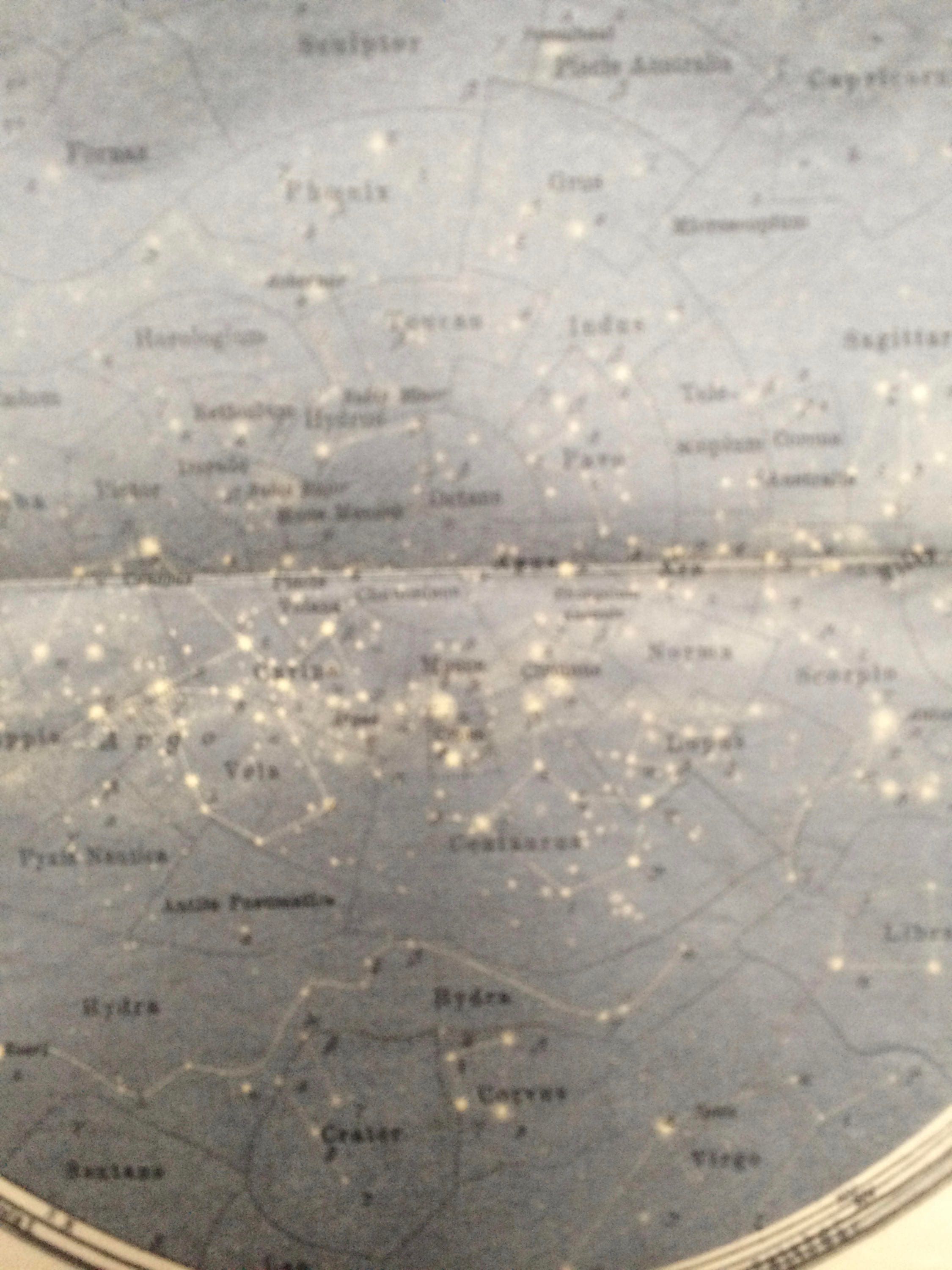 1904 Original Antique Lithograph - Star Map: Southern Hemisphere ...