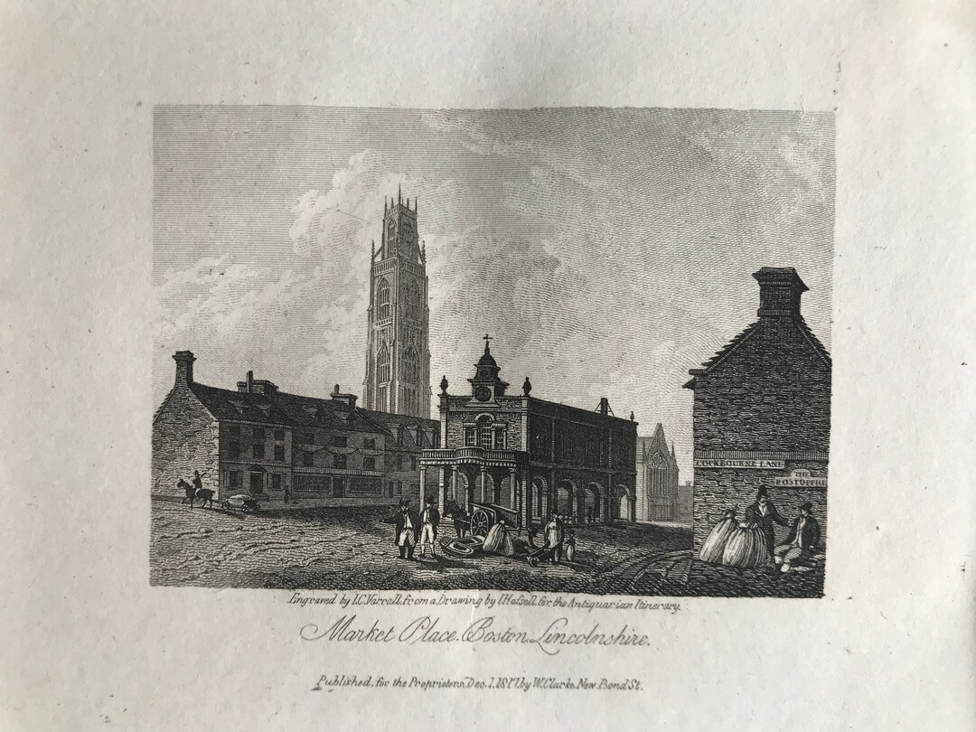 1816 Market Place, Boston, Lincolnshire Small Original Antique ...