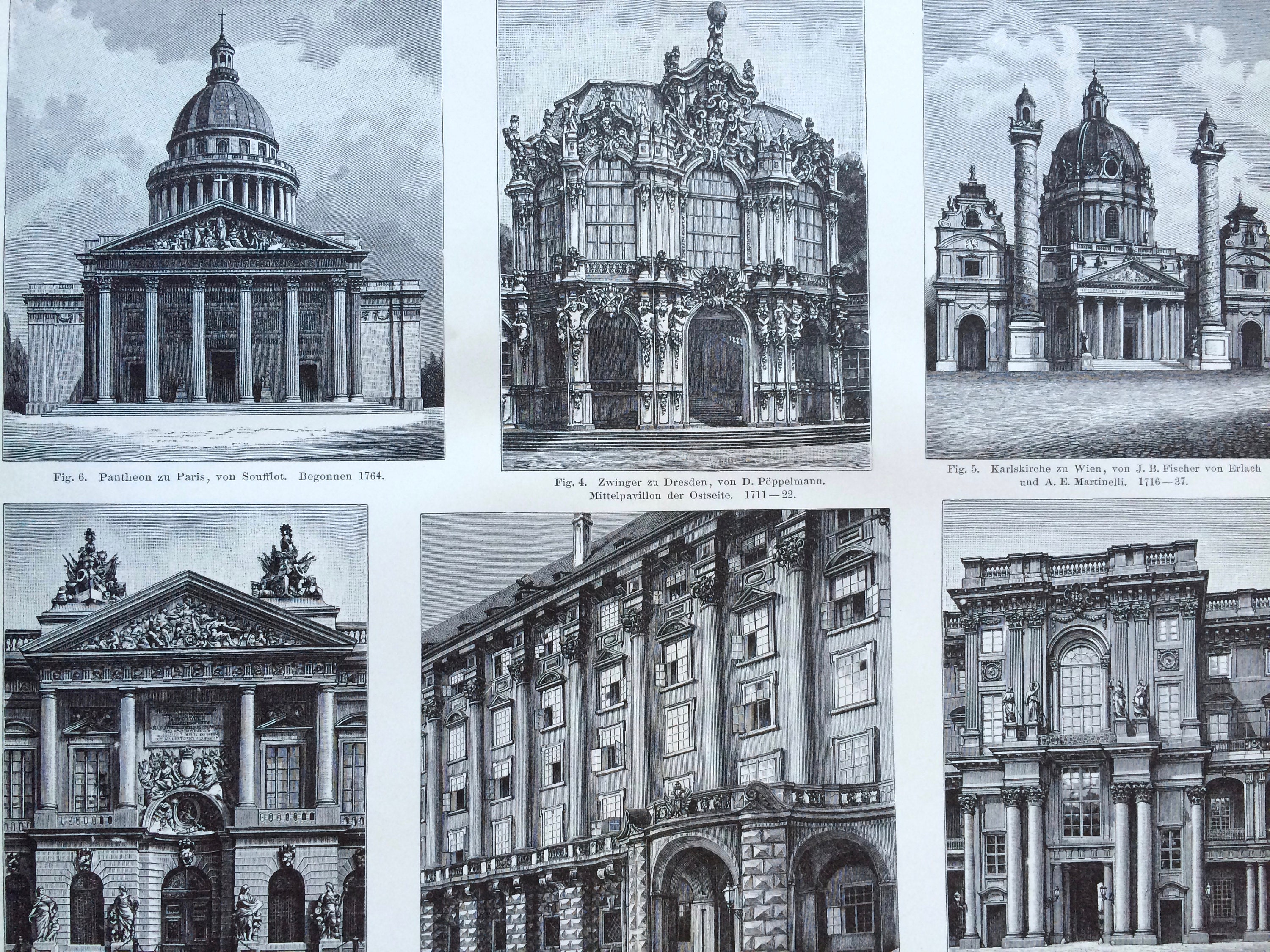 Rococo Architecture Drawing