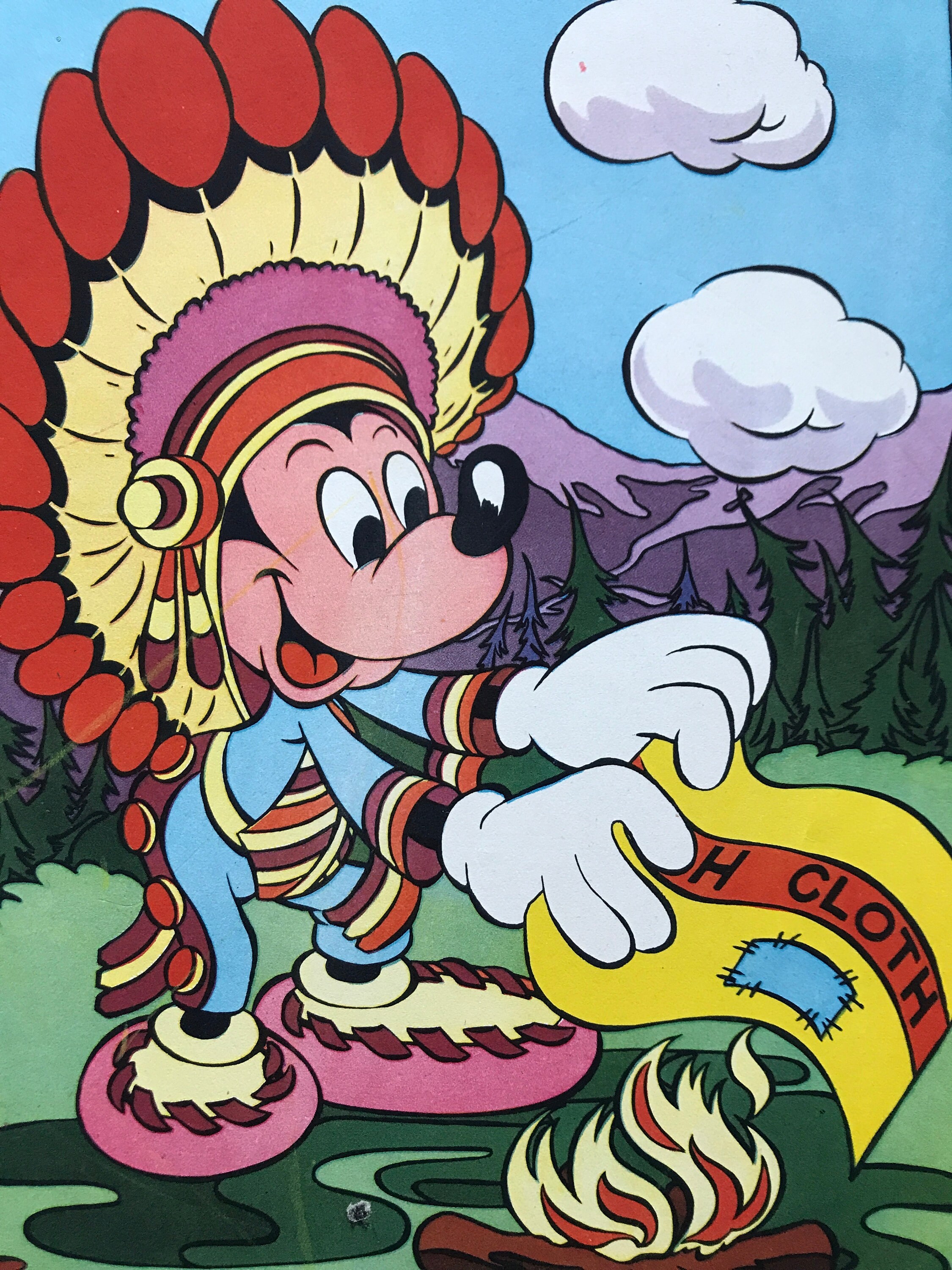 1950 Mickey Mouse Original Vintage Disney Print Decoración | Etsy