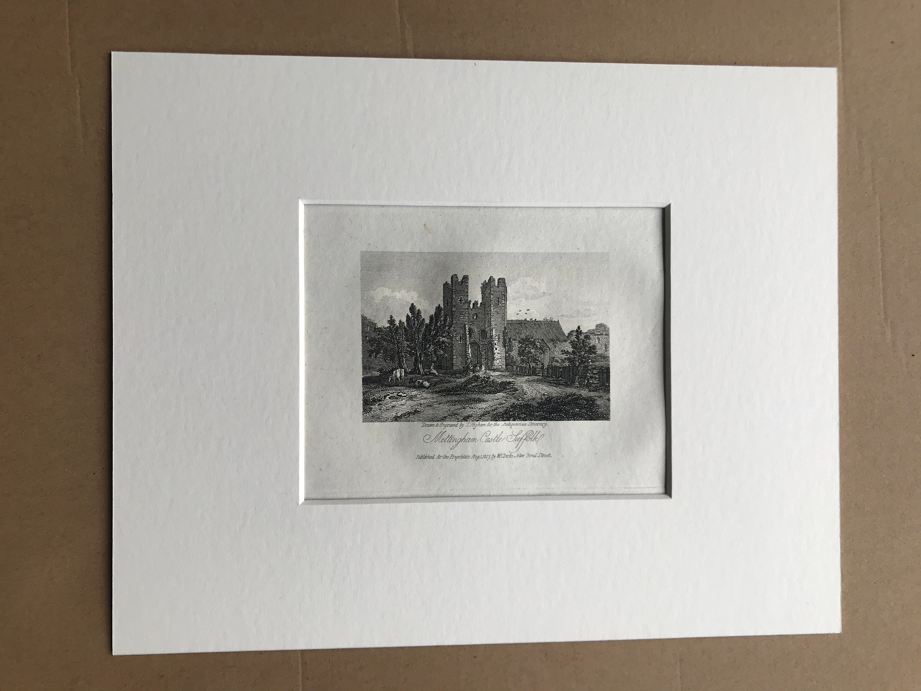 1816 Mettingham Castle Suffolk Small Original Antique - Etsy