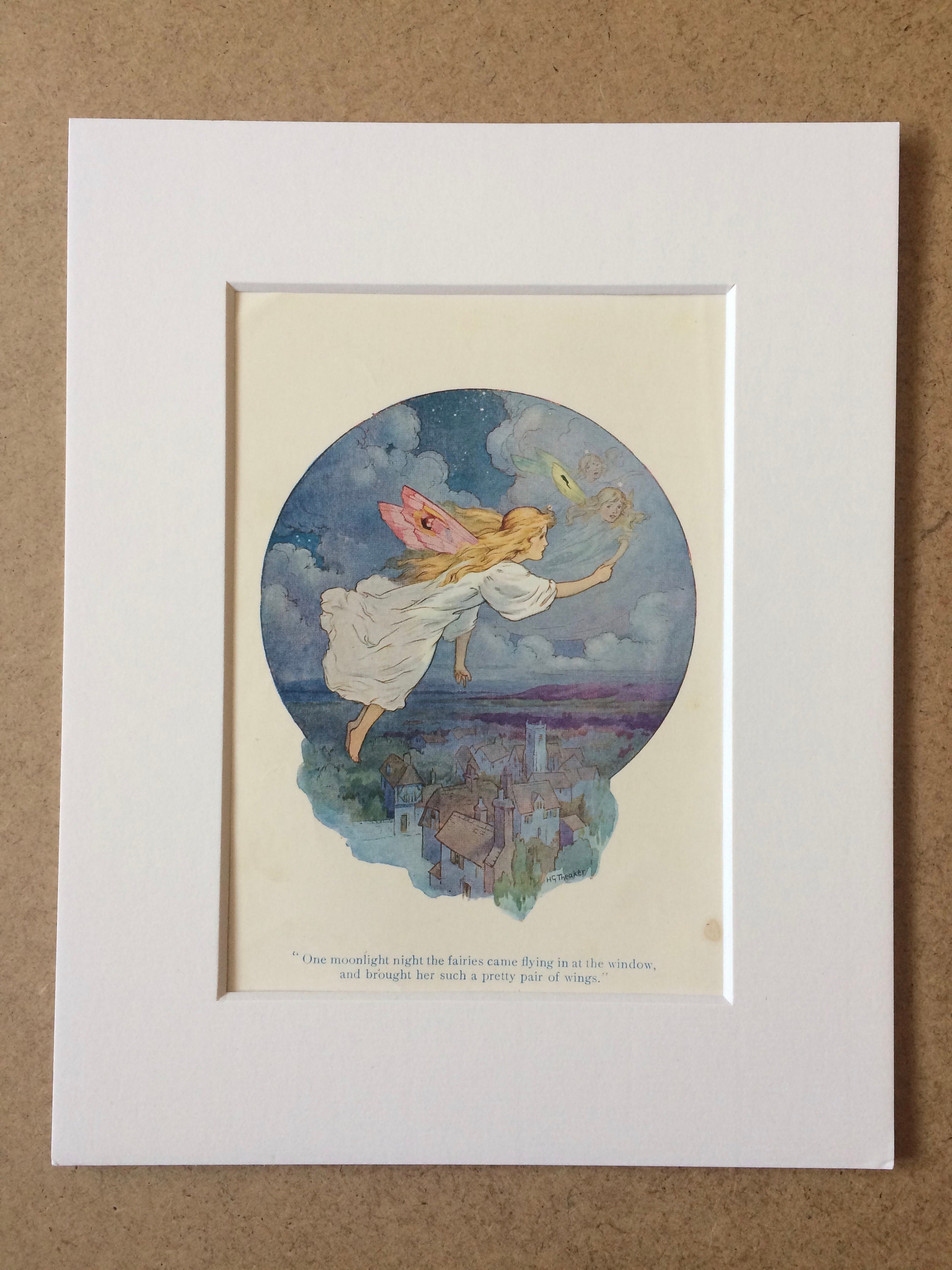 1920 Original Vintage Harry Theaker Water Babies Illustration - Matted ...