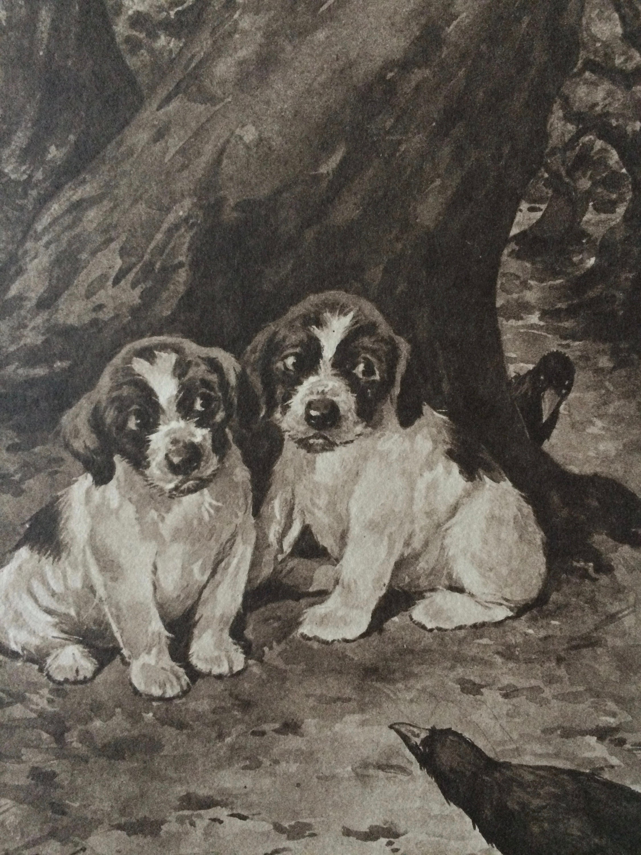 1943 Original Vintage Dog Cartoon Whimsical Wall Art Funny | Etsy