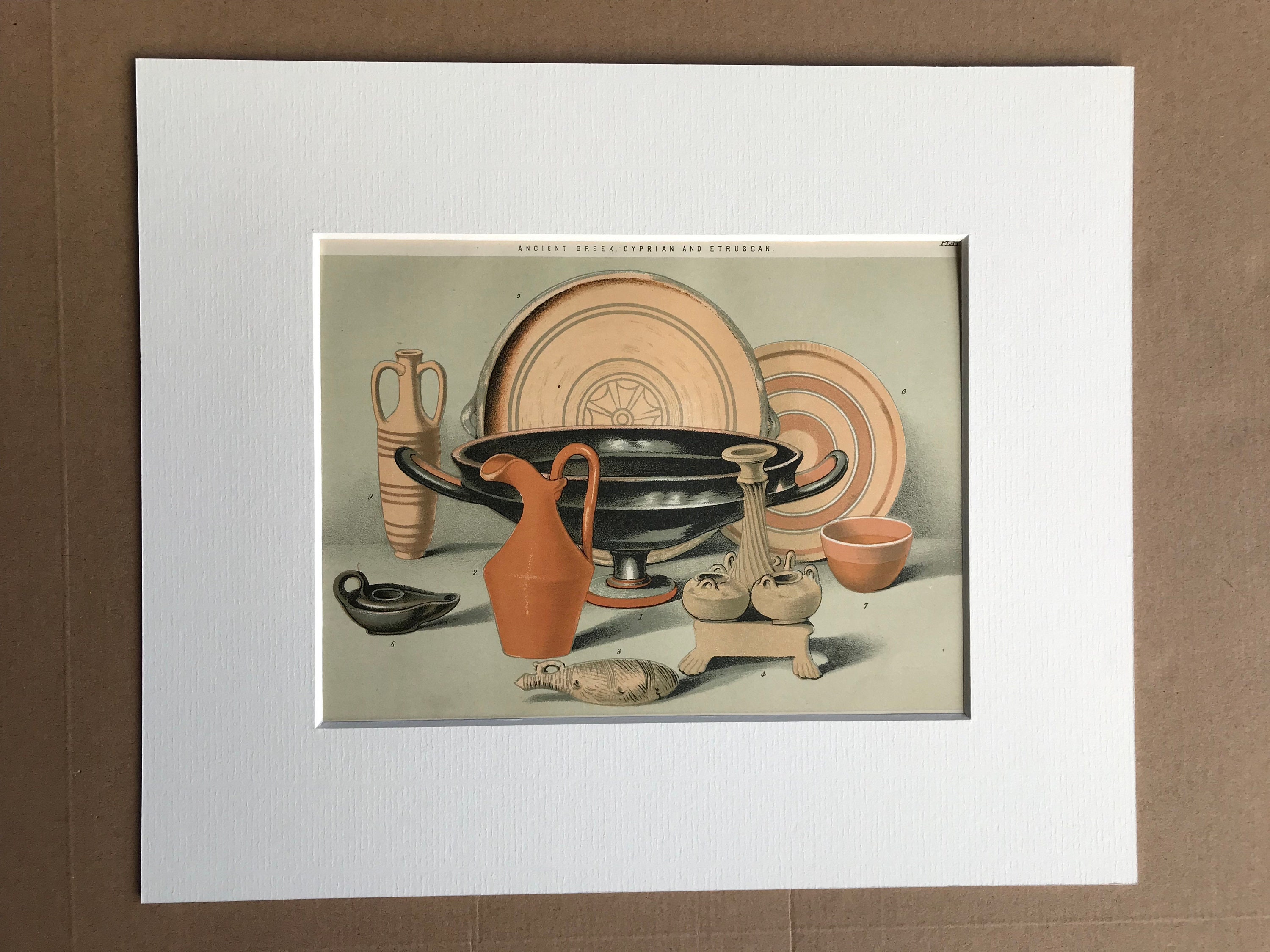 1891 Ceramic Arts ancient Greek Cyprian and Etruscan | Etsy