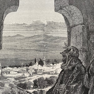 1880 the Plain of Sharon From the Tower, Ramleh Original Antique ...