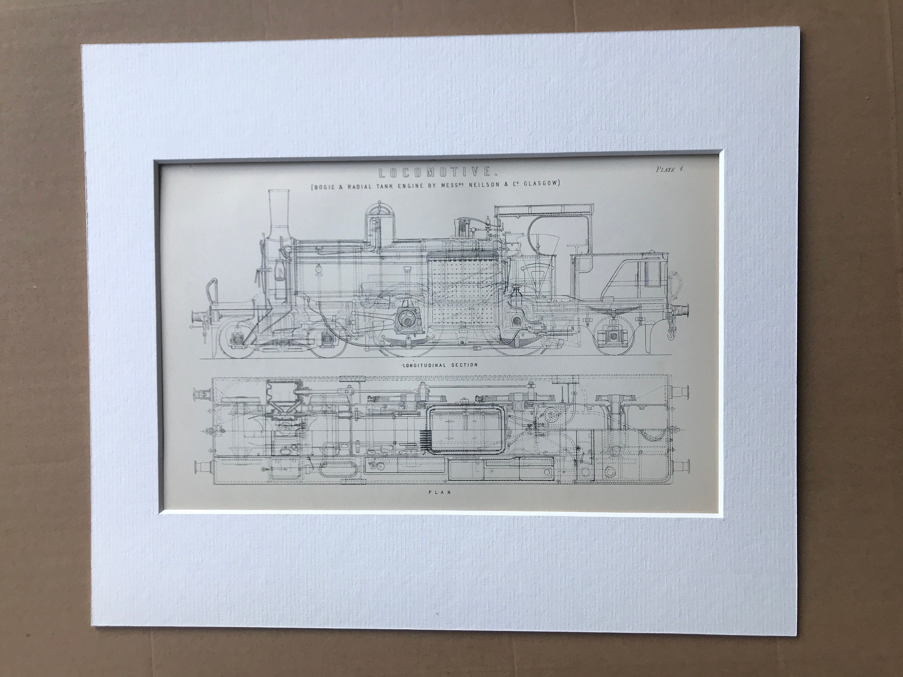 1891 Locomotive - Bogie & Radial Tank Engine by Neilson and Co, Glasgow ...
