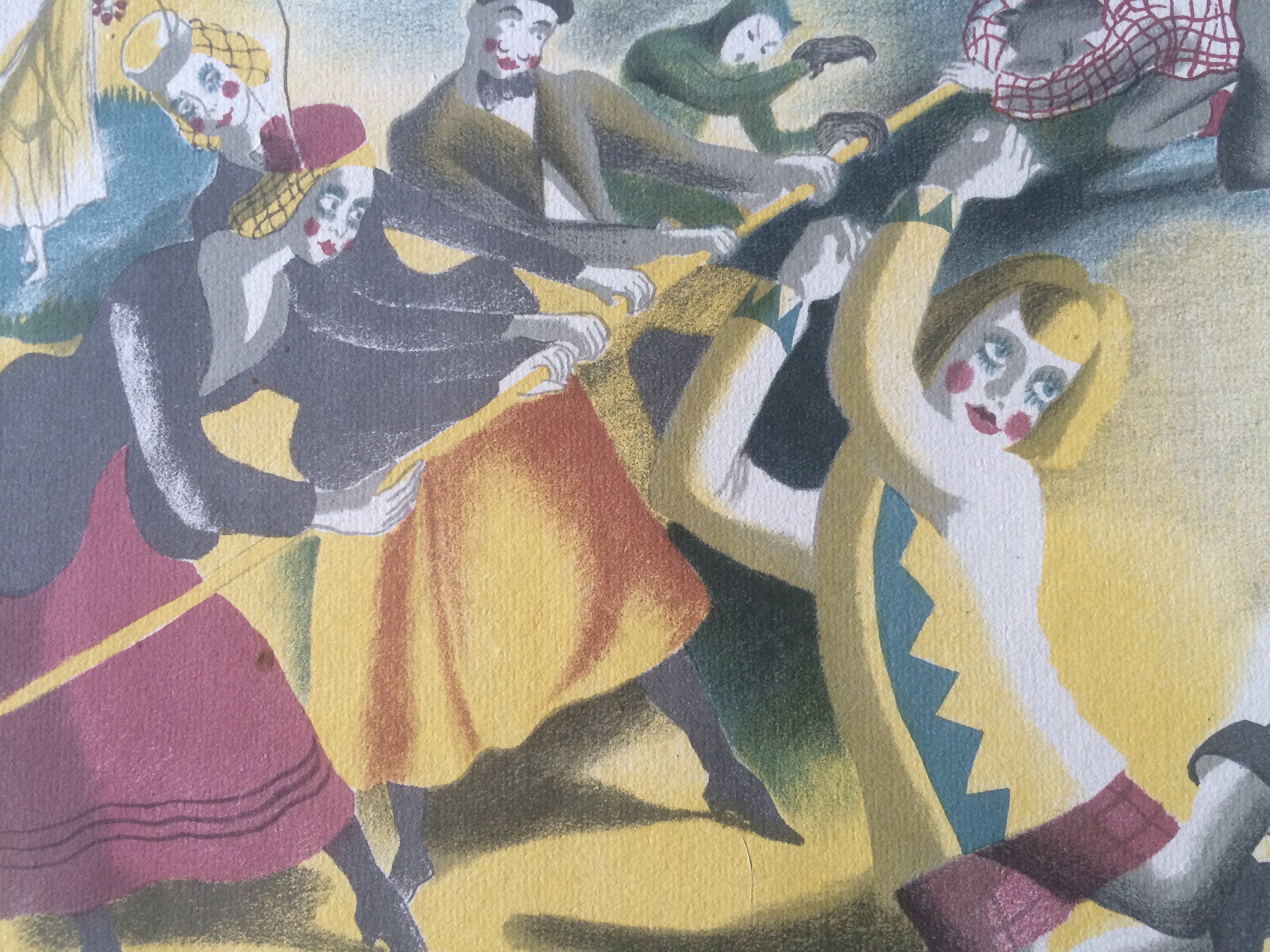 1945 Ballet Original Antique Print - Peter and the Wolf - Mounted and ...