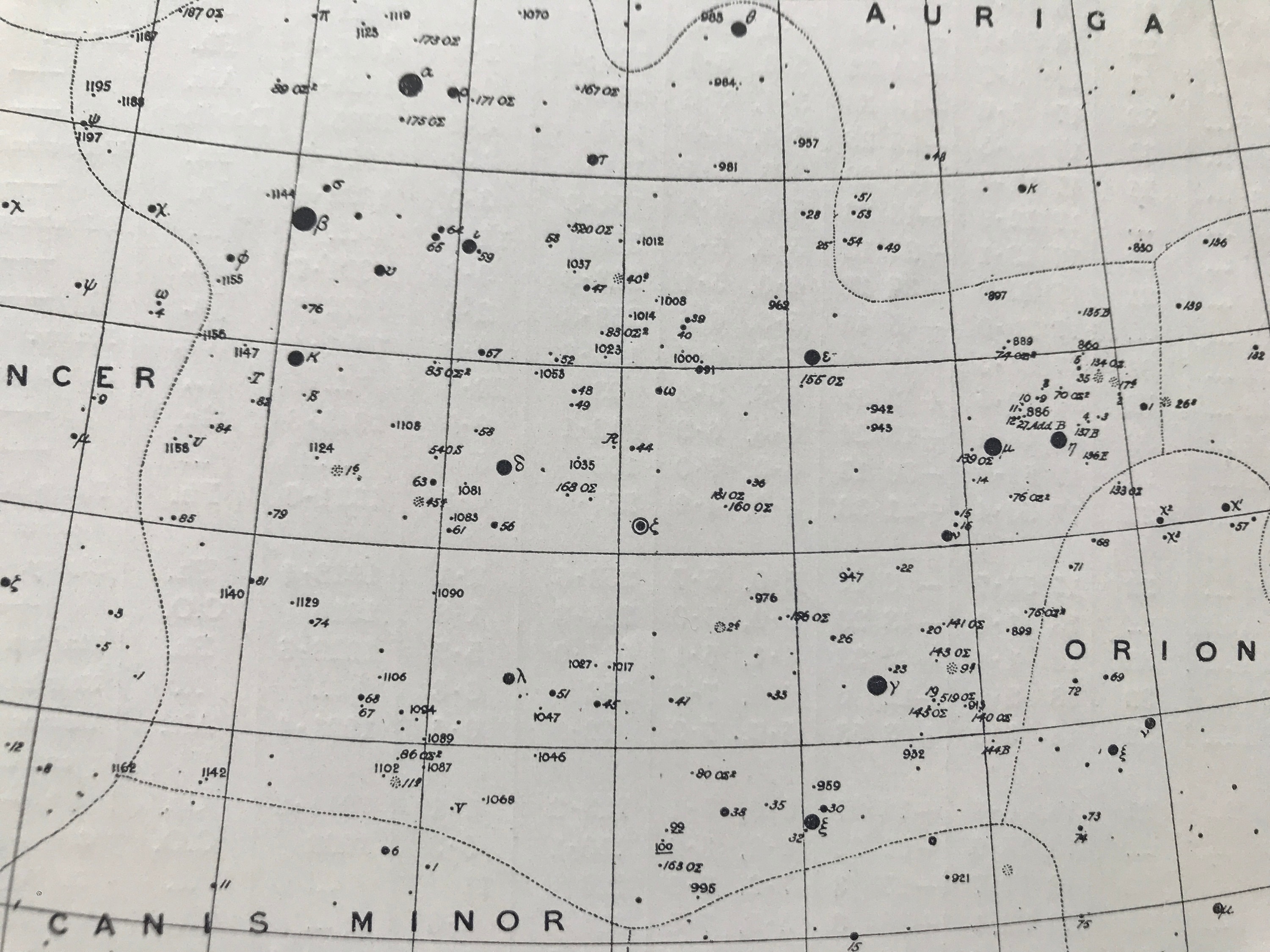 Gemini Constellation Map